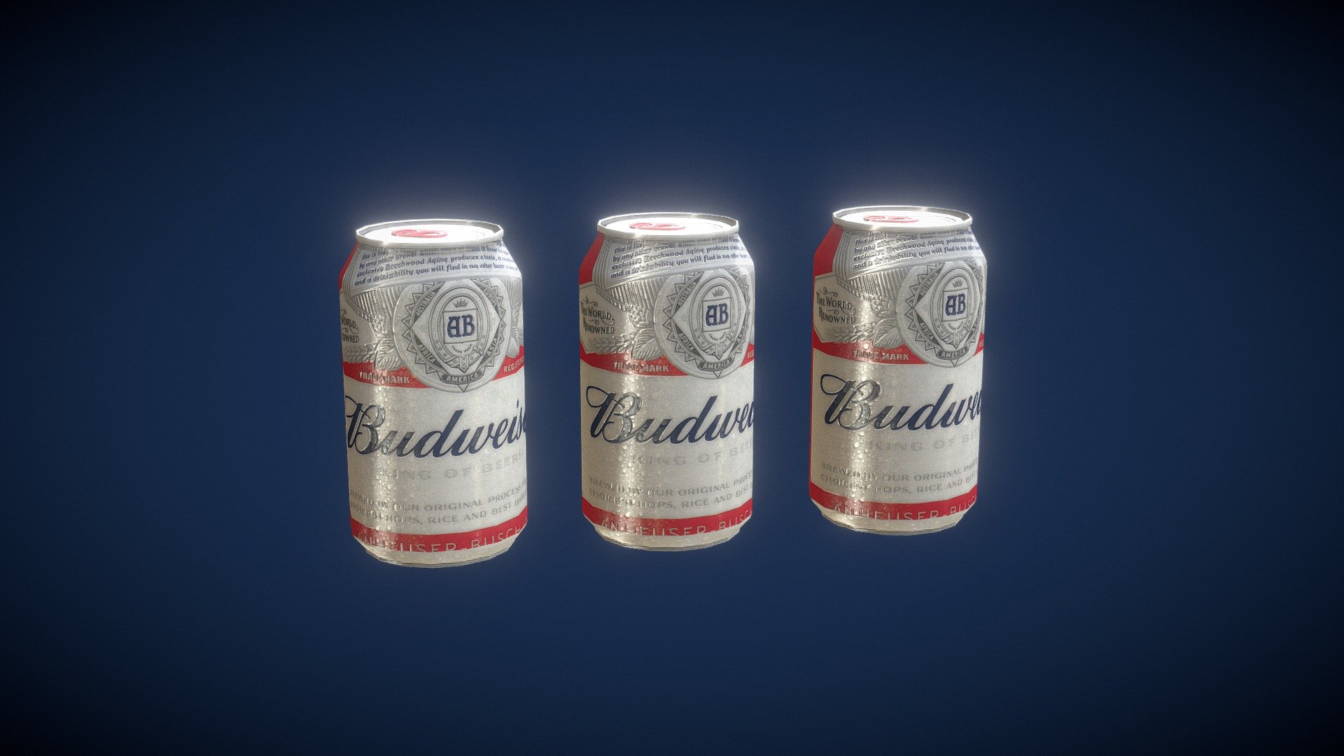 budweiser - 3D model by cellki [ffd298d] - Sketchfab