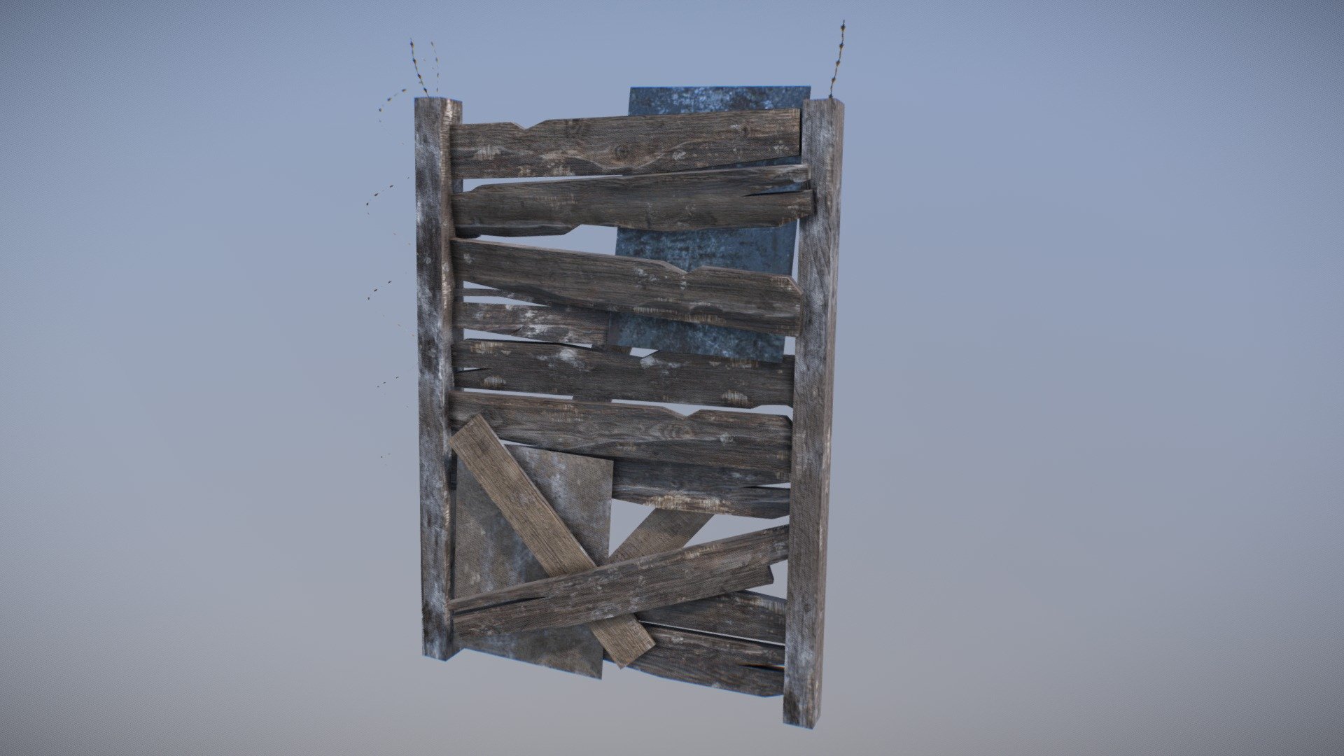 Junk Fence 4 - 3D model by a_maznev [ffd3541] - Sketchfab