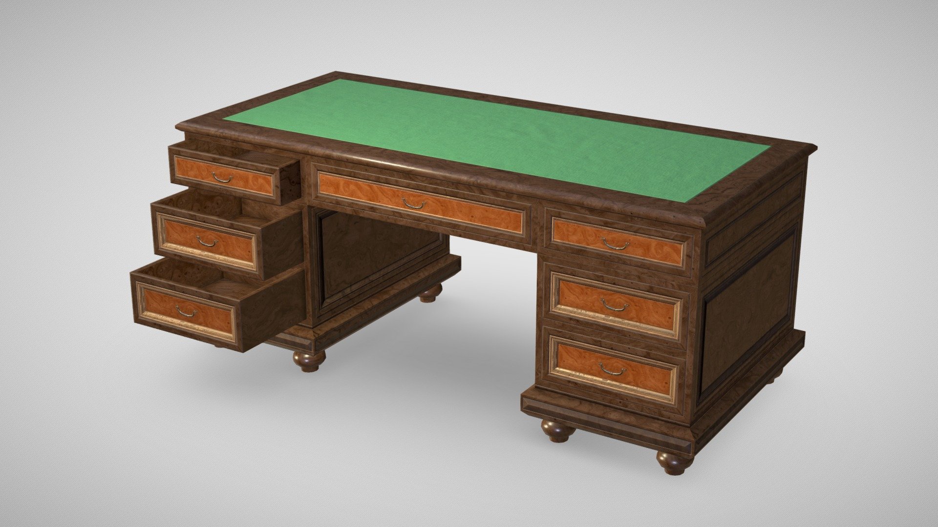 Office Table - Download Free 3D model by Mikhail Kadilnikov ...