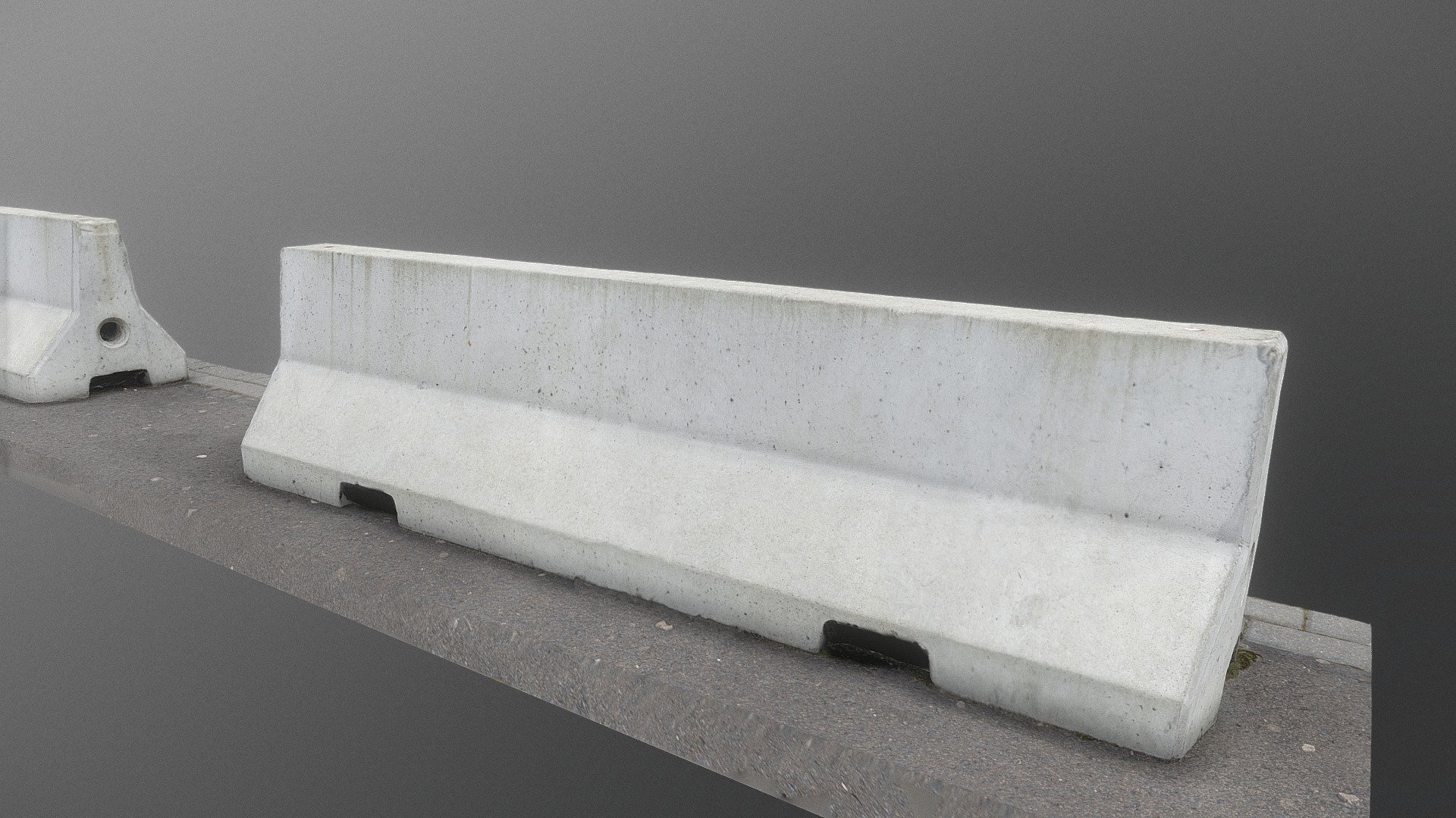Two concrete jersey barriers road traffic walls - Buy Royalty Free 3D ...