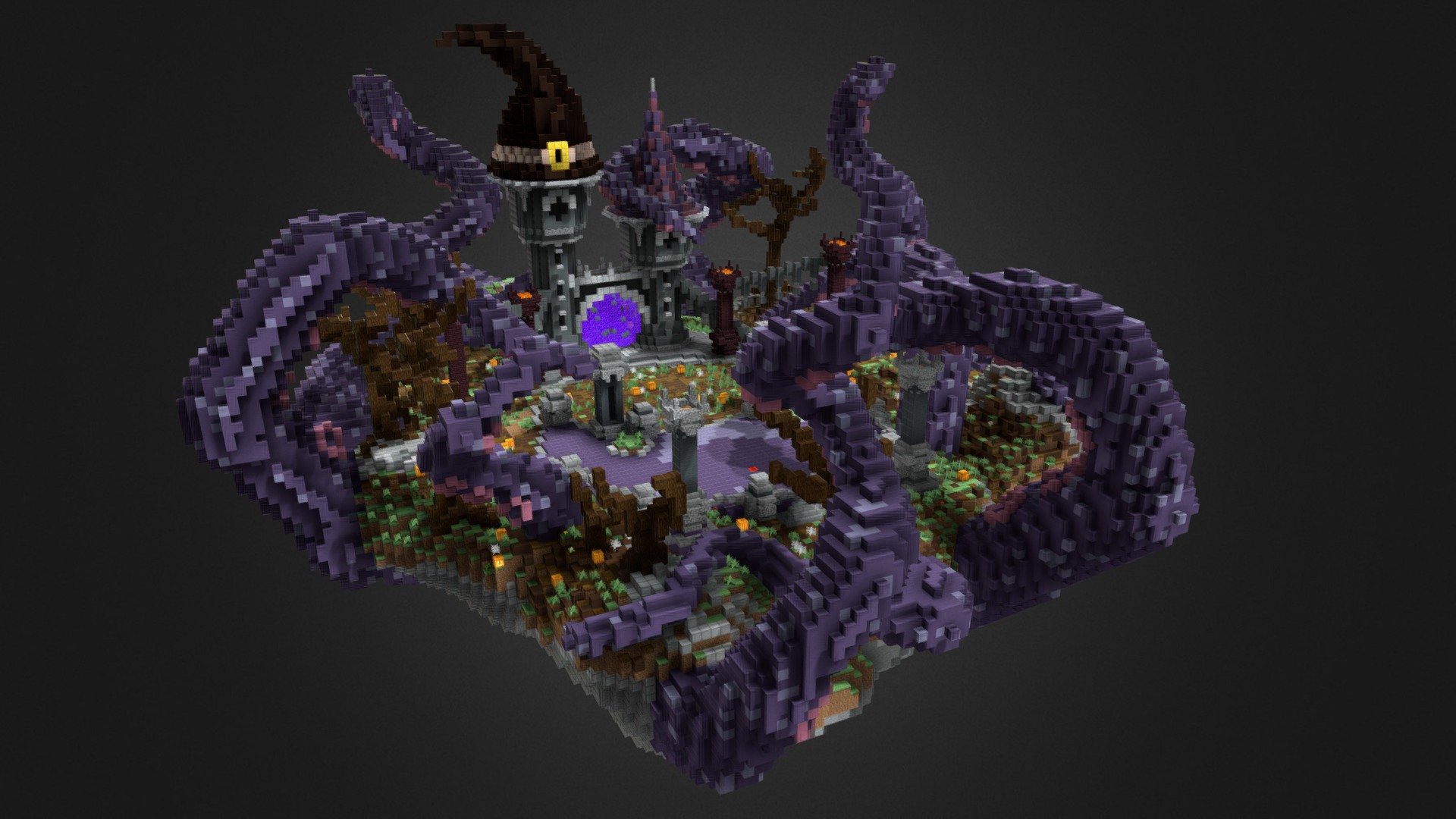 Halloween Lobby 🐙 | AliensBuilds - Buy Royalty Free 3D model by ...