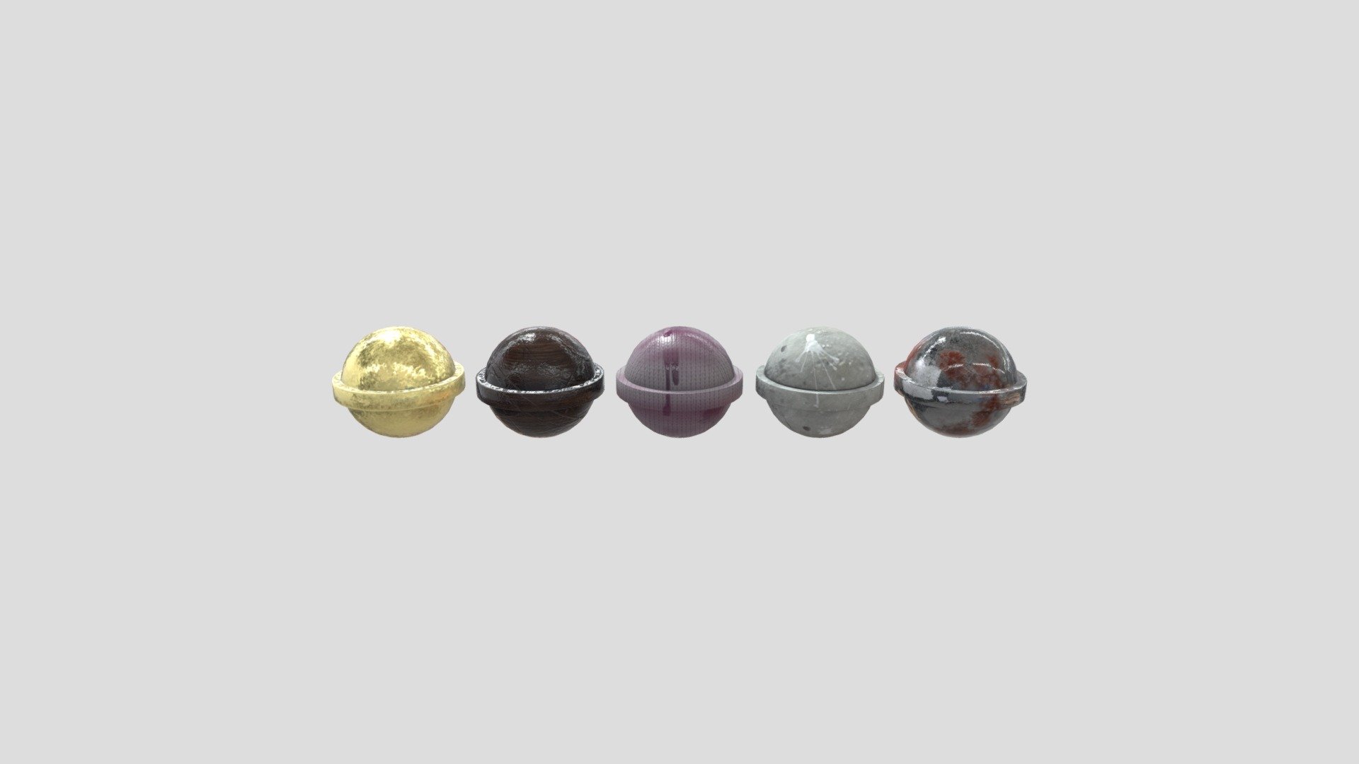 Material Spheres - Download Free 3D model by cruzrosar [ffd814e ...