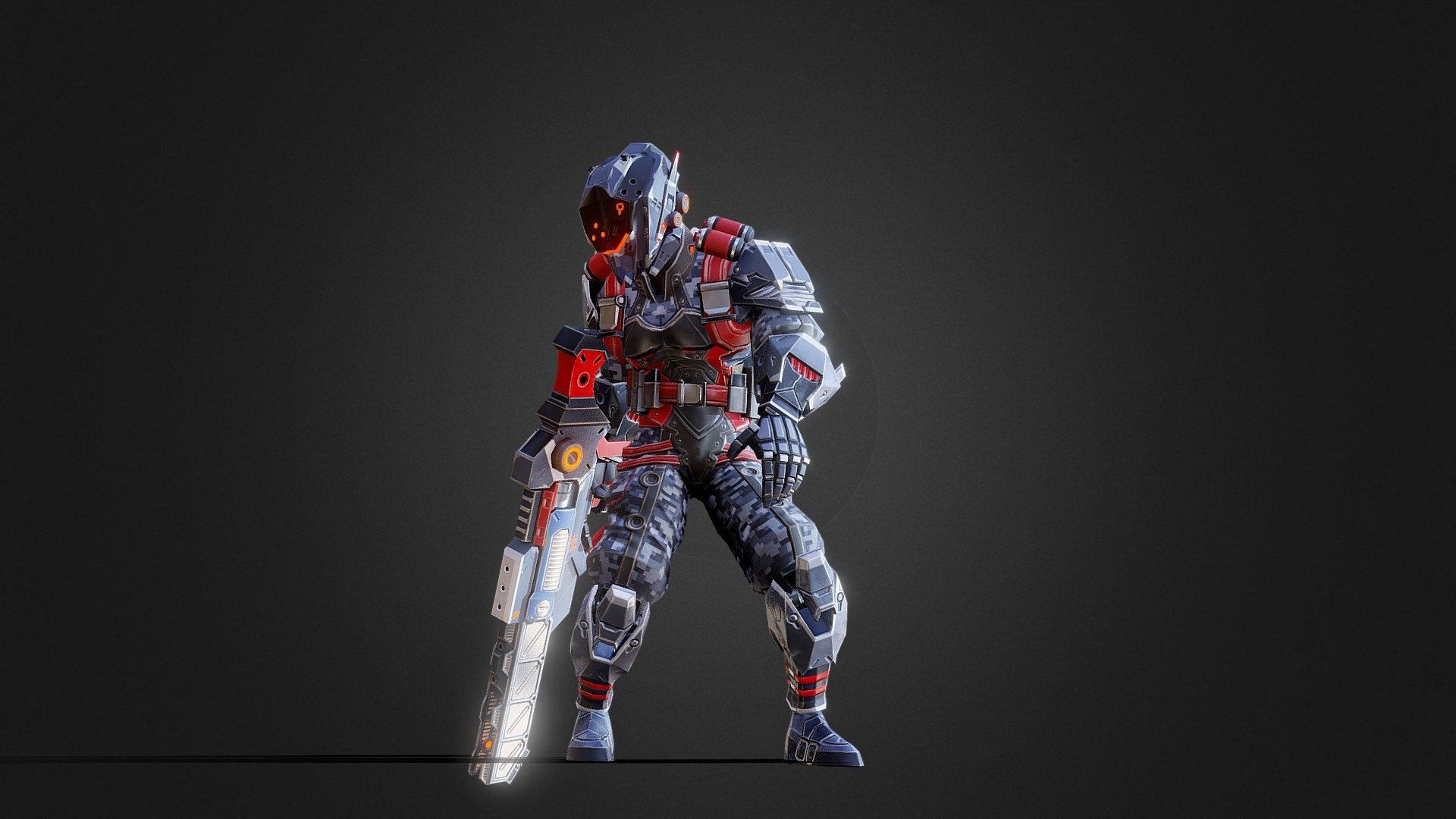 Stylized Soldier character - 3D model by Binho Jeong (@binhoj) [ffd8214 ...