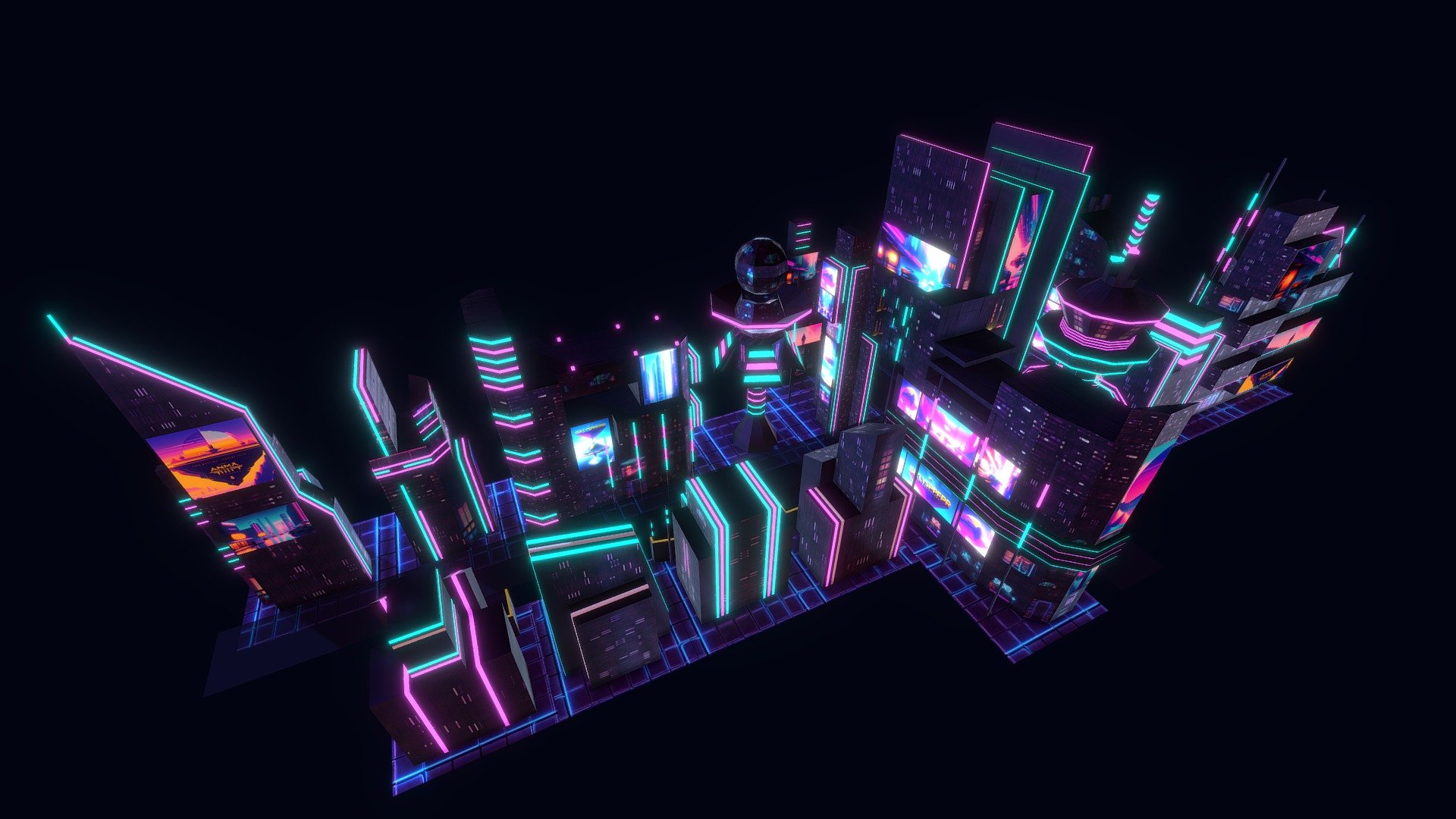 City - 3D model by paix (@baristurkmen) [ffda844] - Sketchfab