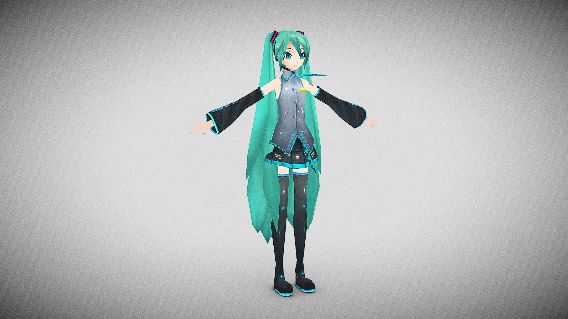 Hatsune Miku - Download Free 3D model by 雨宮レン (@oscar3dmodel) [ffdd9d9 ...
