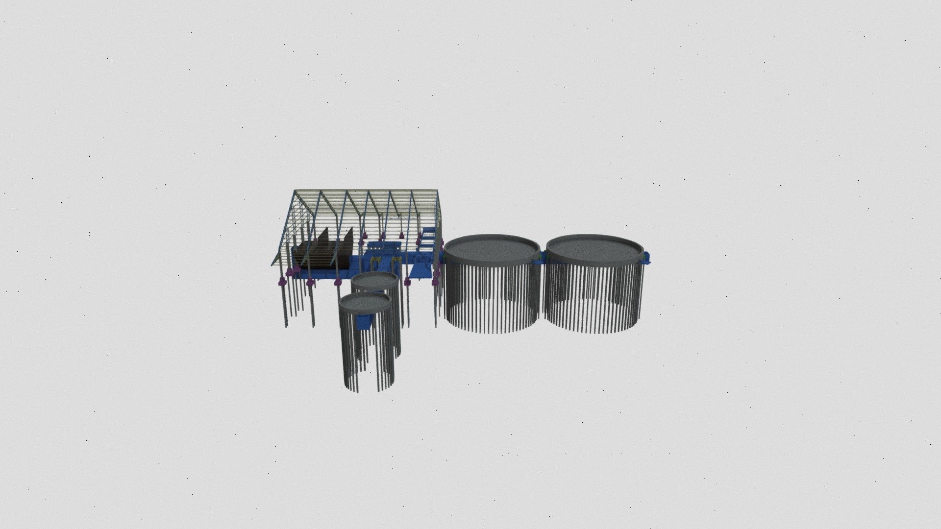 BASE SILOS + MOEGA - 3D model by ENGEPLAN ENGENHARIA ...