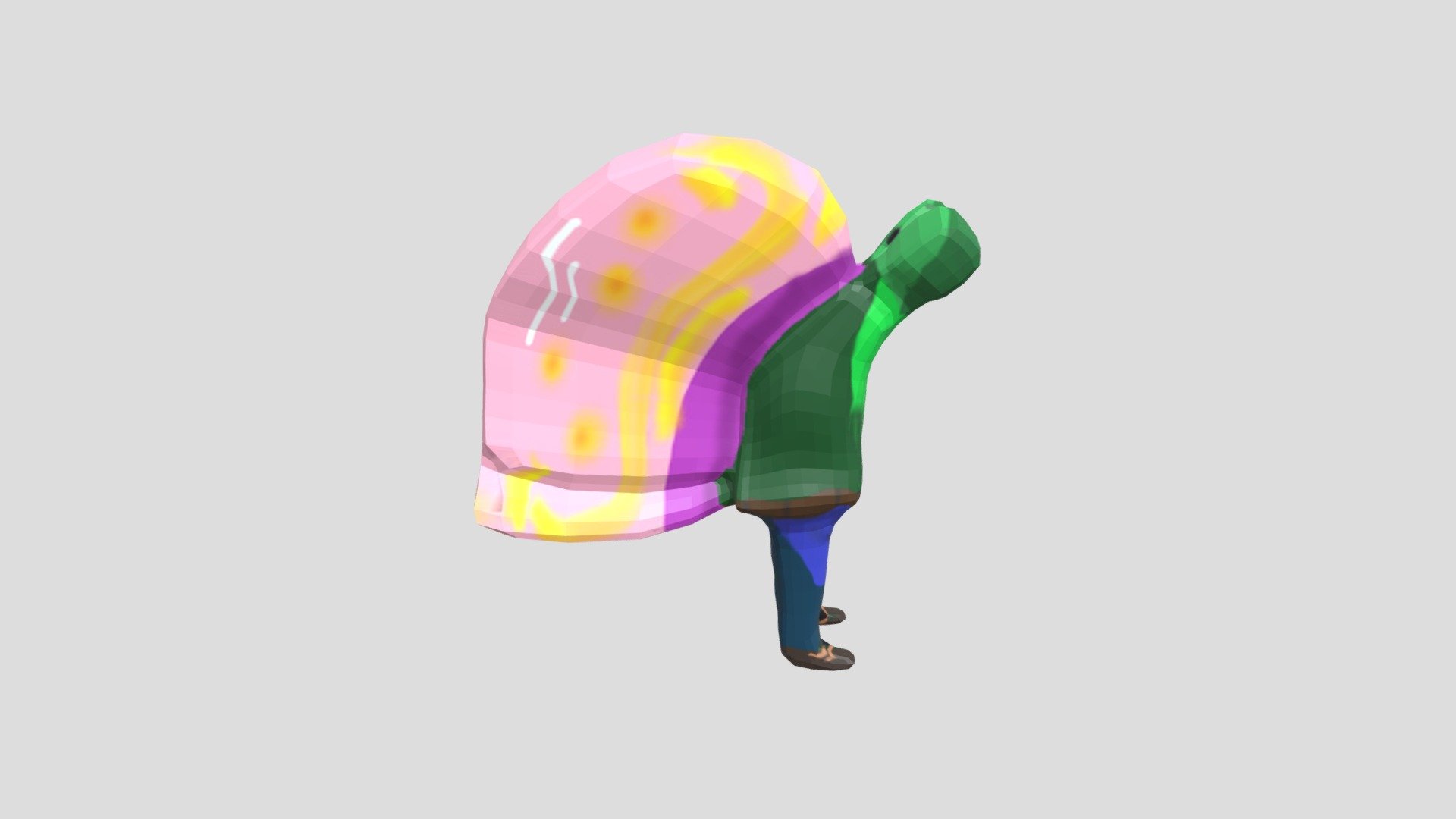 Snail Guy - Download Free 3D model by ilovetogame [ffde44d] - Sketchfab