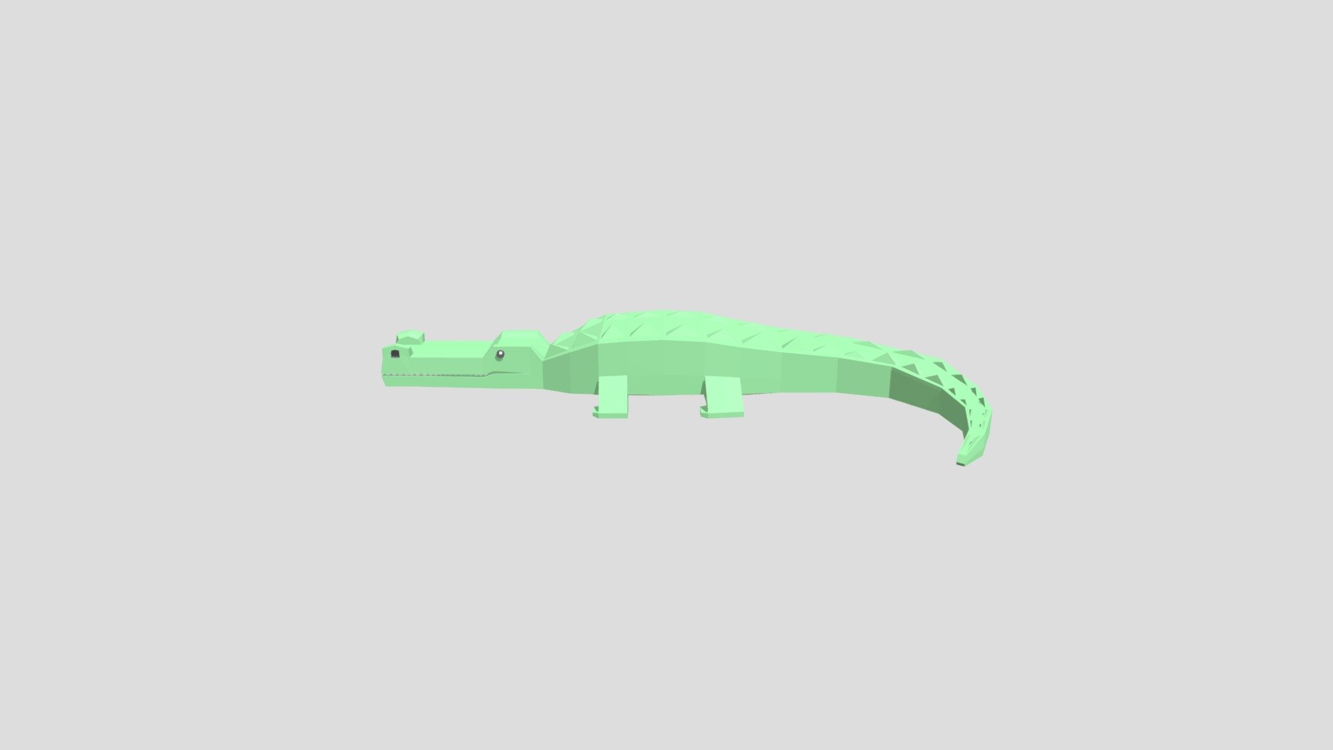Crocodile from Poly by Google - Download Free 3D model by IronEqual ...