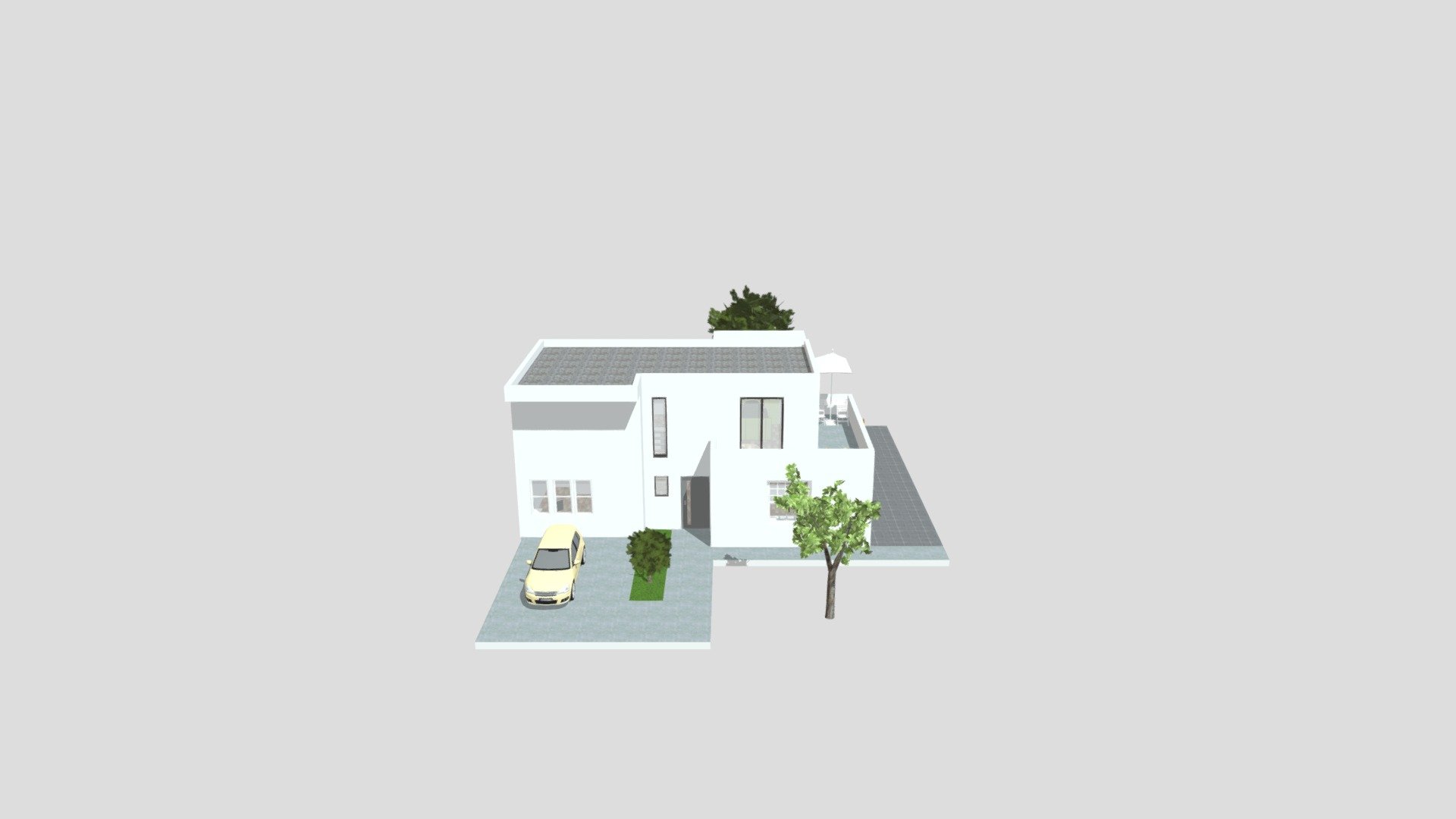 Cube House - Download Free 3D model by Home Design 3D (@homedesign3d ...