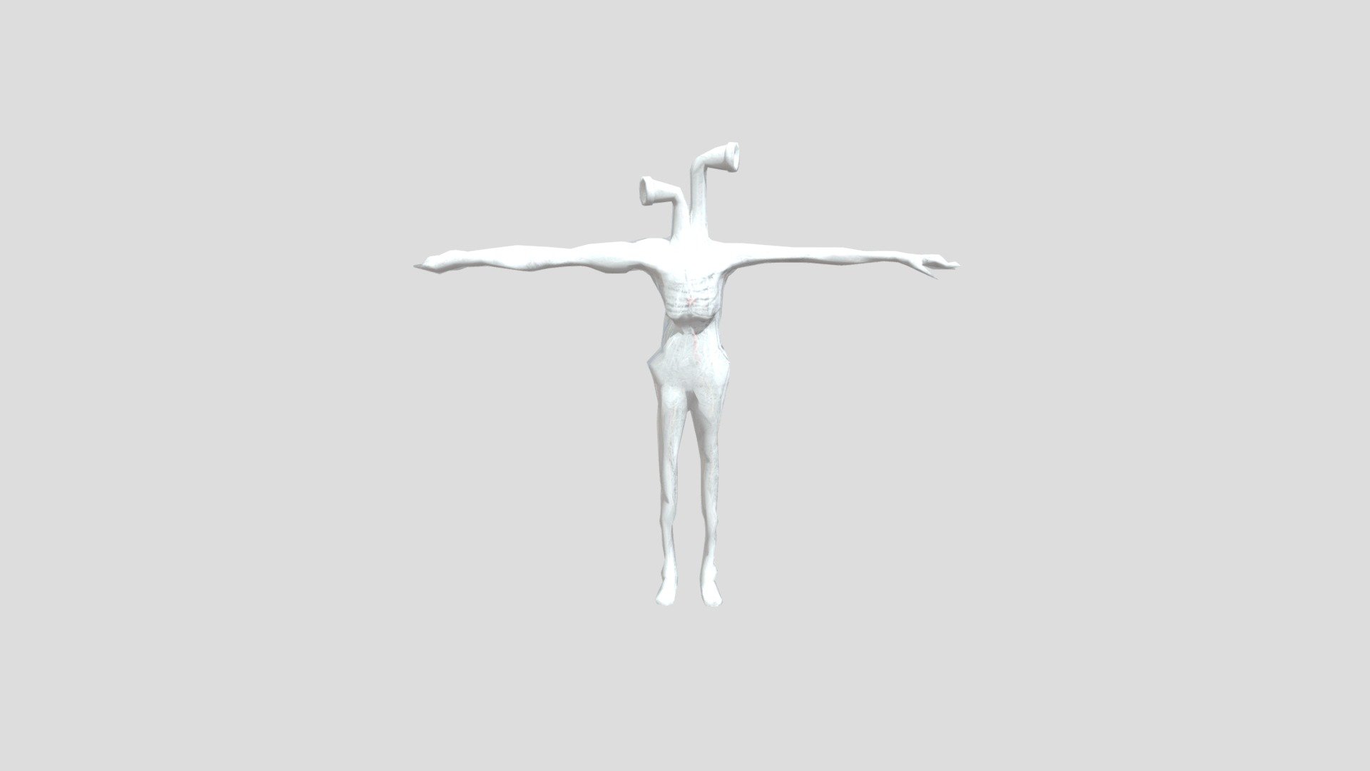 White pipe_head - 3D model by Siren head 22 (@djadenflores17) [ffe2439 ...