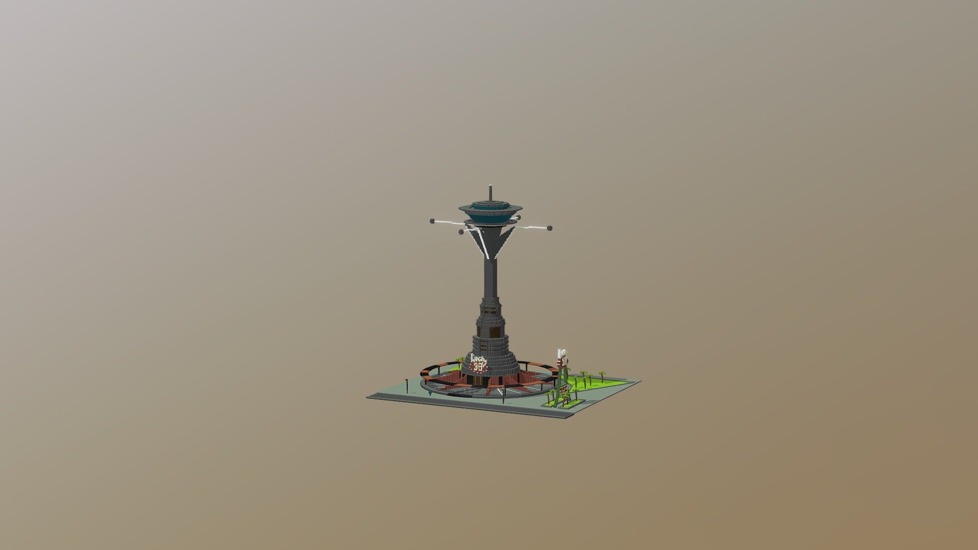 Lucky 38 from Fallout New Vegas - 3D model by katias [ffe3c18] - Sketchfab