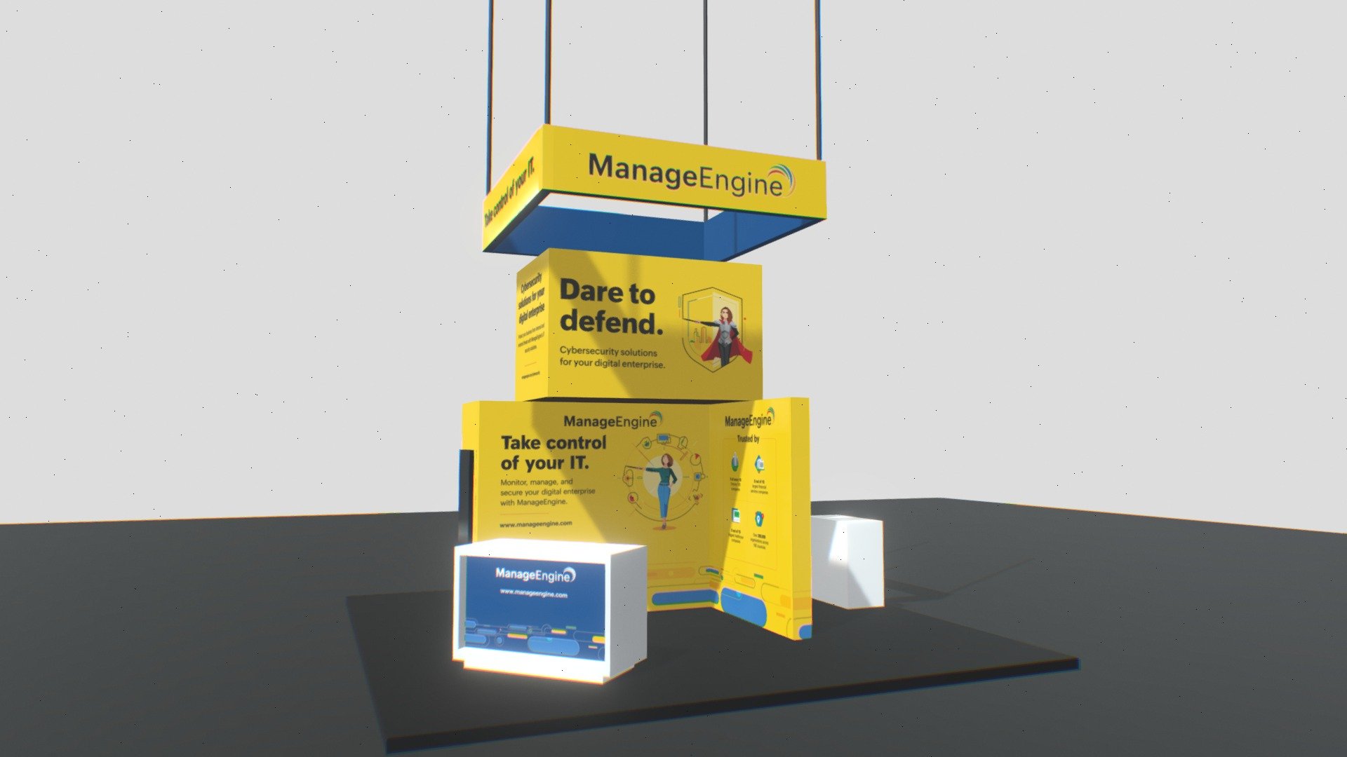 Island booth 2 - 3D model by meds [ffe4905] - Sketchfab