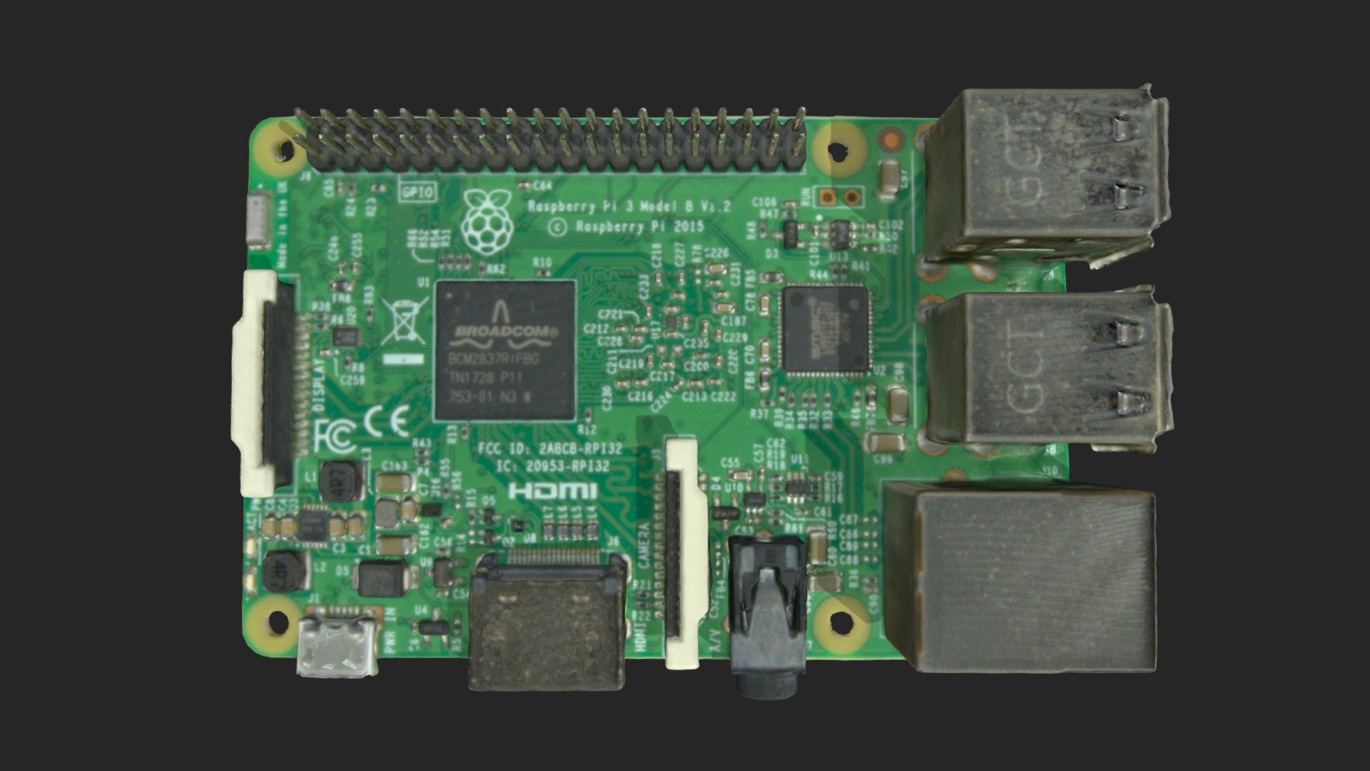 Raspberry Pi - Artec Space Spider - 3D model by Lenscloud3D [ffe4a64 ...