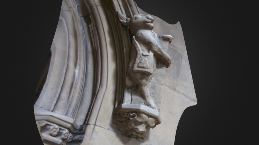 The Pilgrim Rabbit, St Mary's Church, Beverley - 3D model by Hannah ...