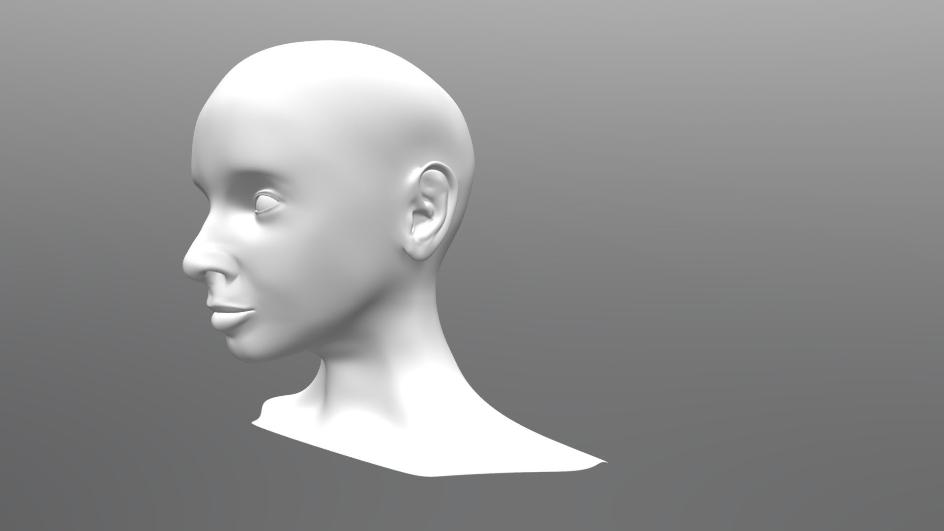 Female Human Head - 3D model by Richard Vaughn (@richardv07) [ffe6a67 ...