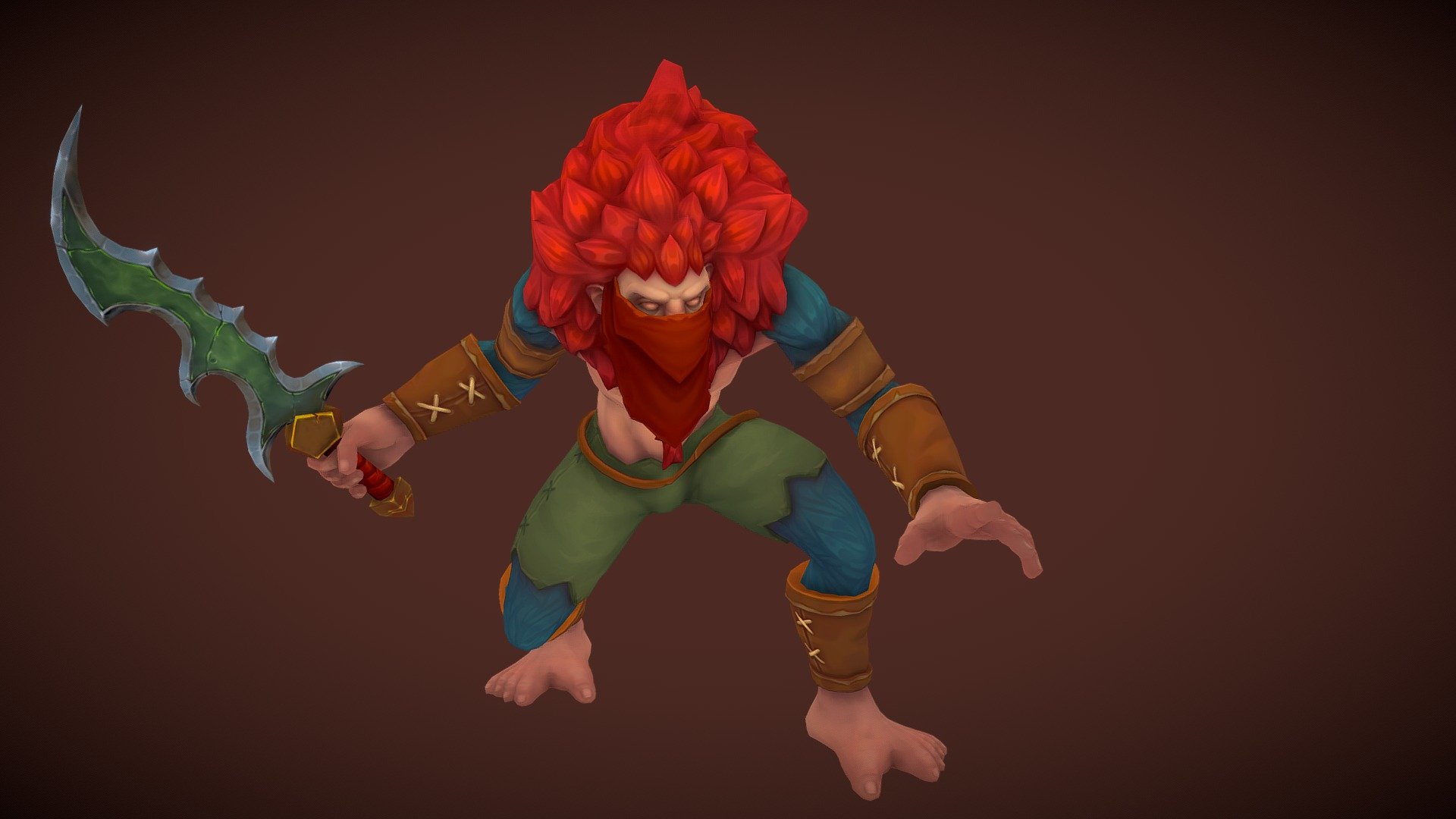 Stylized Monkey Thief - 3D model by N-hance Studio (@Malice6731 ...