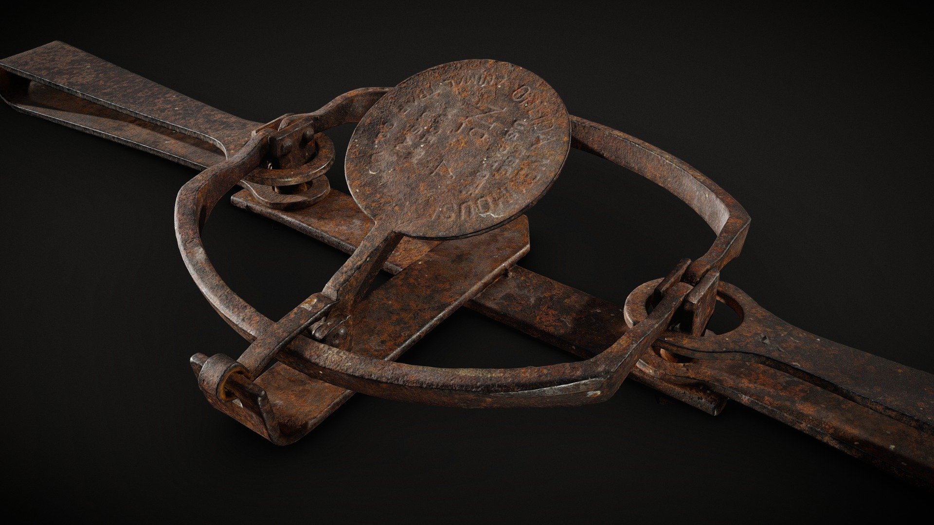 Rusty Bear Trap - 3D model by inciprocal (@inciprocal.com) [ffe7dd0] - Sketchfab