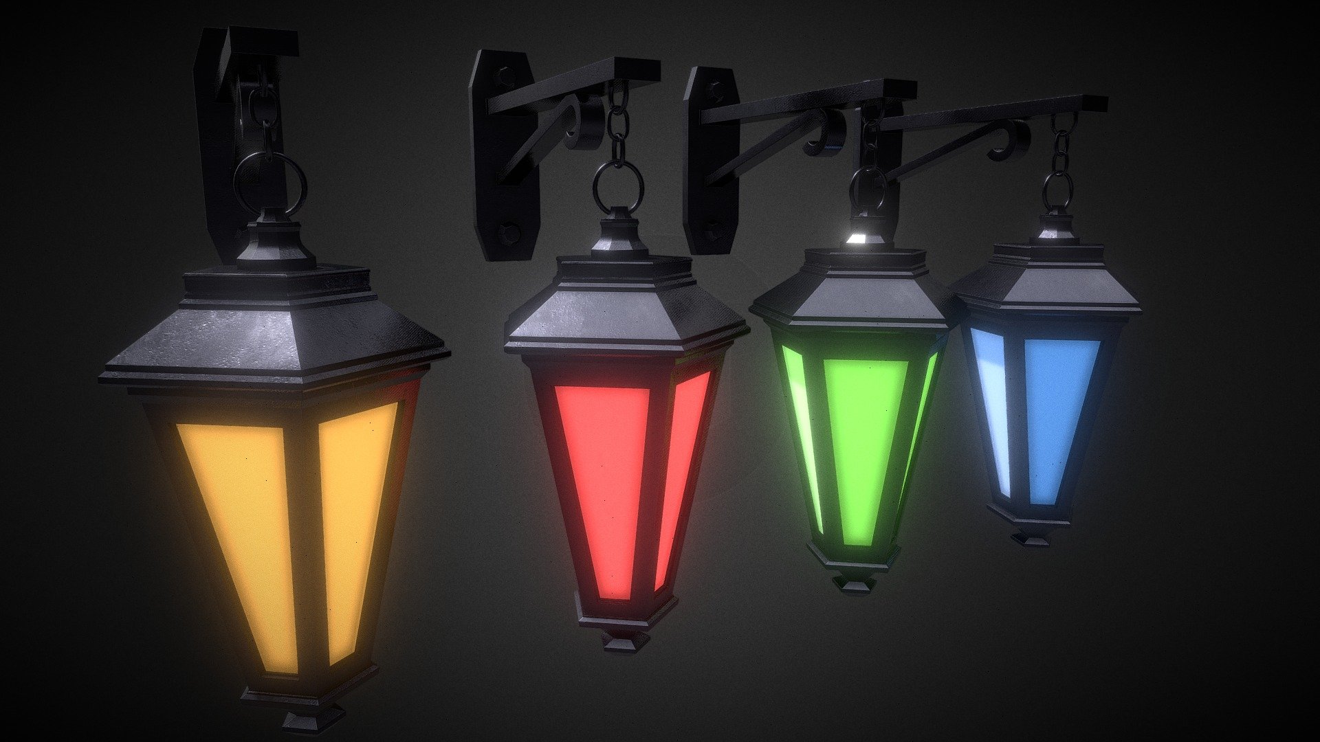 洋風ランプ4種（ Lamp ）ver.3 - 3D model by Sirius (@LmmTF65wo6lzJ9J) [ffe81b4 ...
