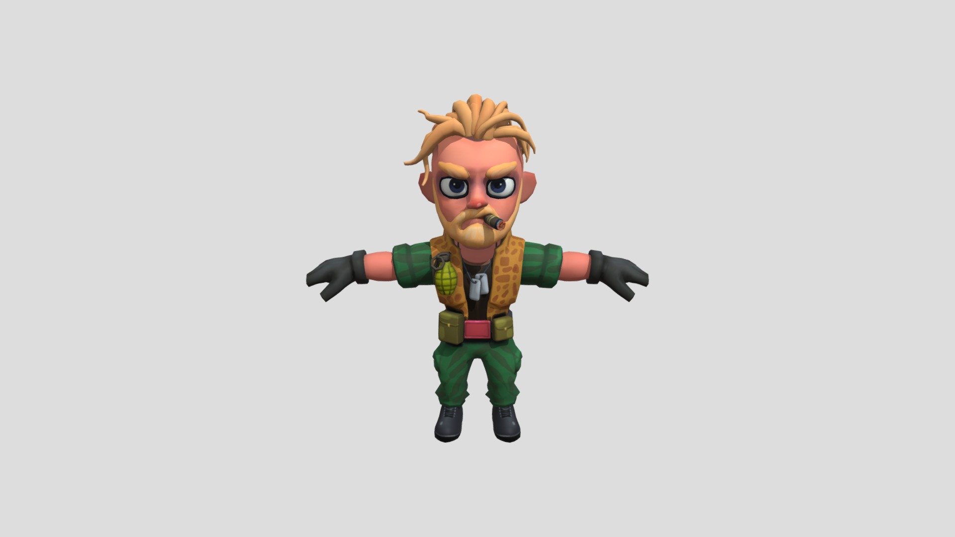 Army Sergeant - 3D model by Abid.Ibna.Rafiq [ffe9d98] - Sketchfab
