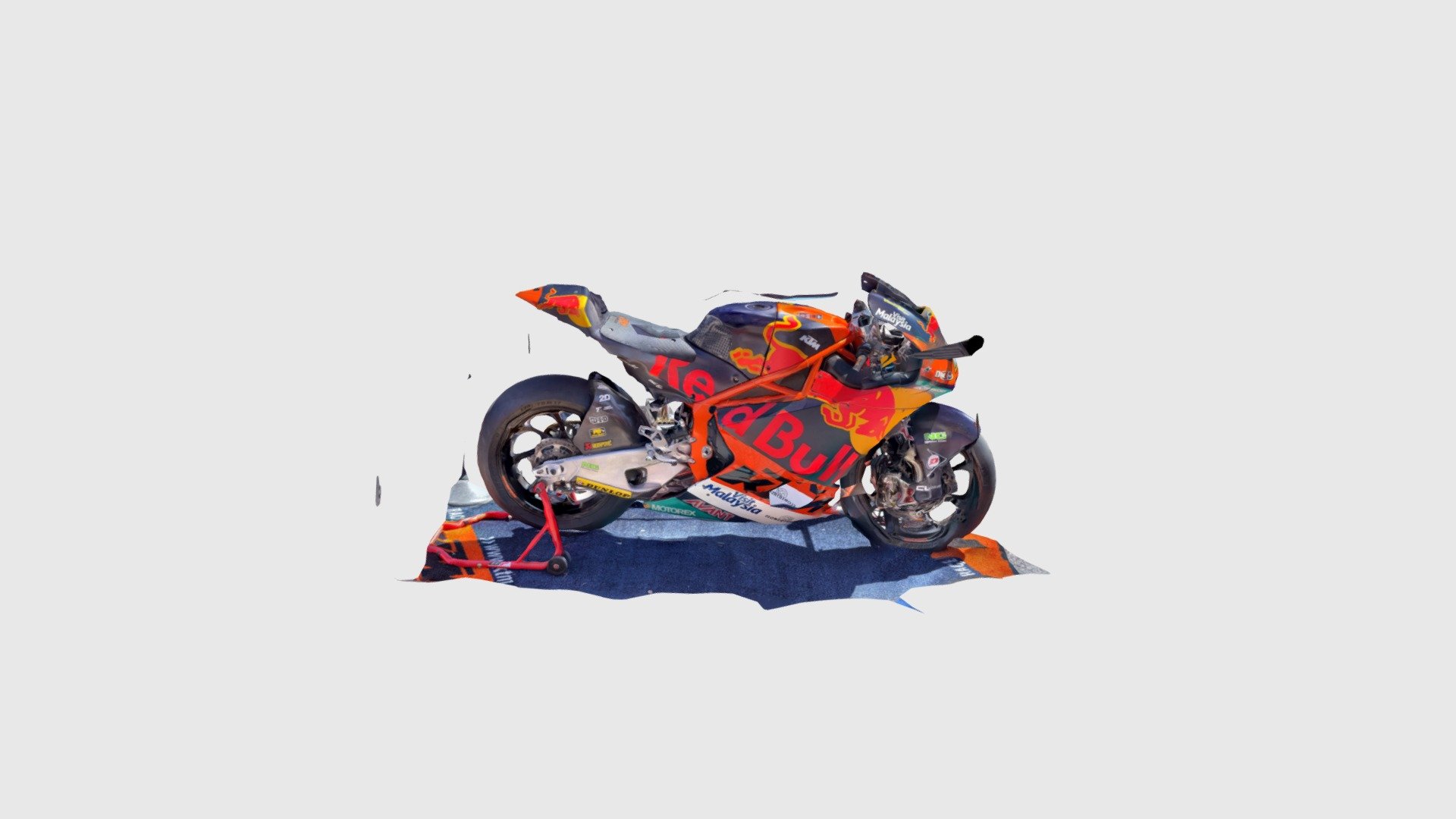 KTM Moto2 GP bike - Download Free 3D model by poprox [ffea5c0] - Sketchfab