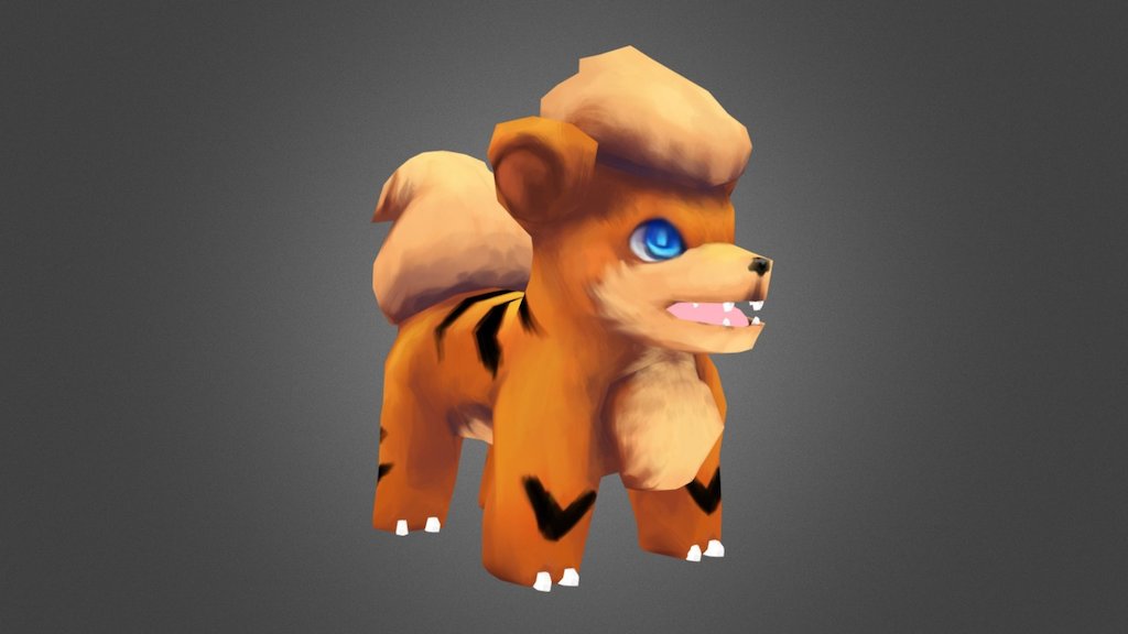 Growlithe - 3D model by Foxeaf [ffeab2f] - Sketchfab