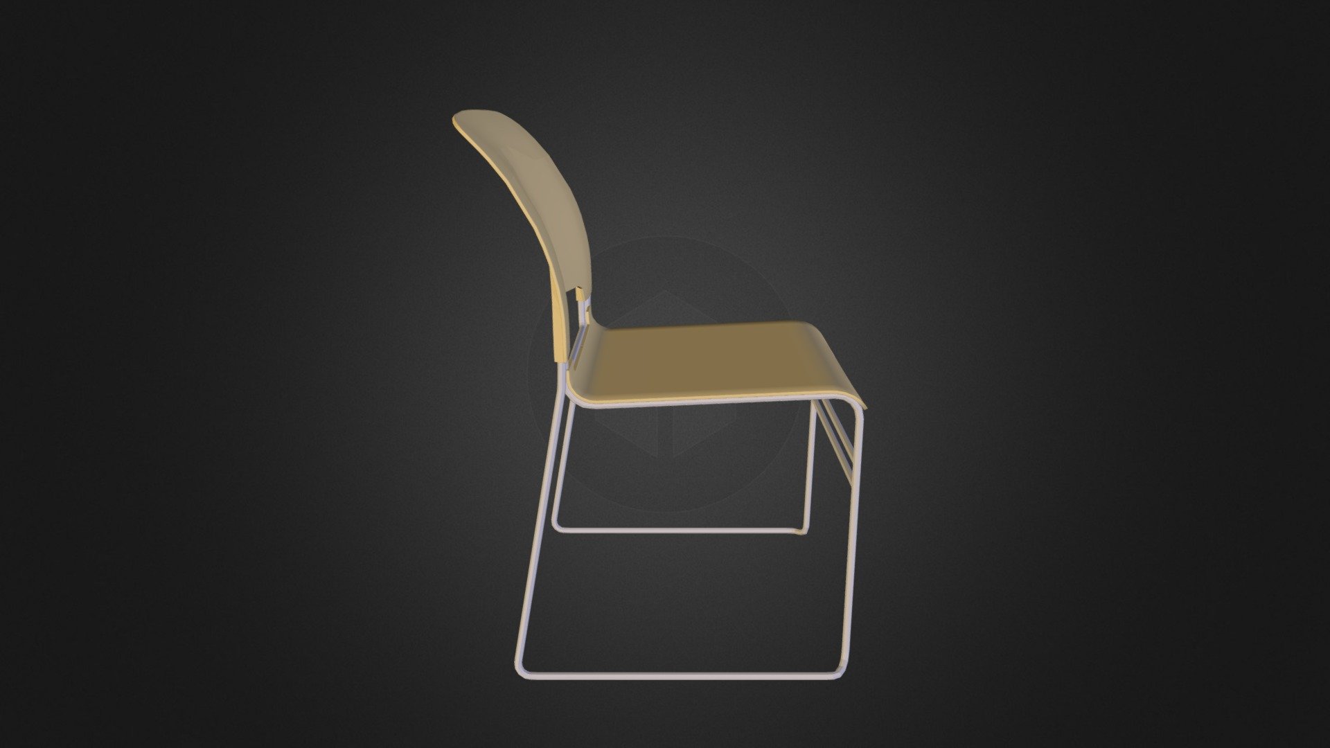 Limerick Stacking Chair - 3D model by Herman Miller, Inc ...