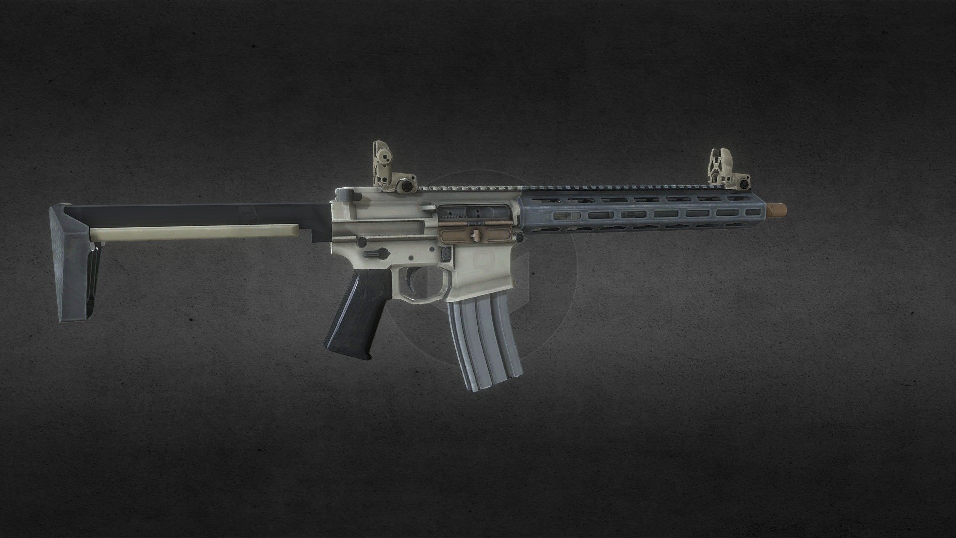 Honey Badger Gun - Download Free 3D model by MDTOWERZ [ffeb419] - Sketchfab