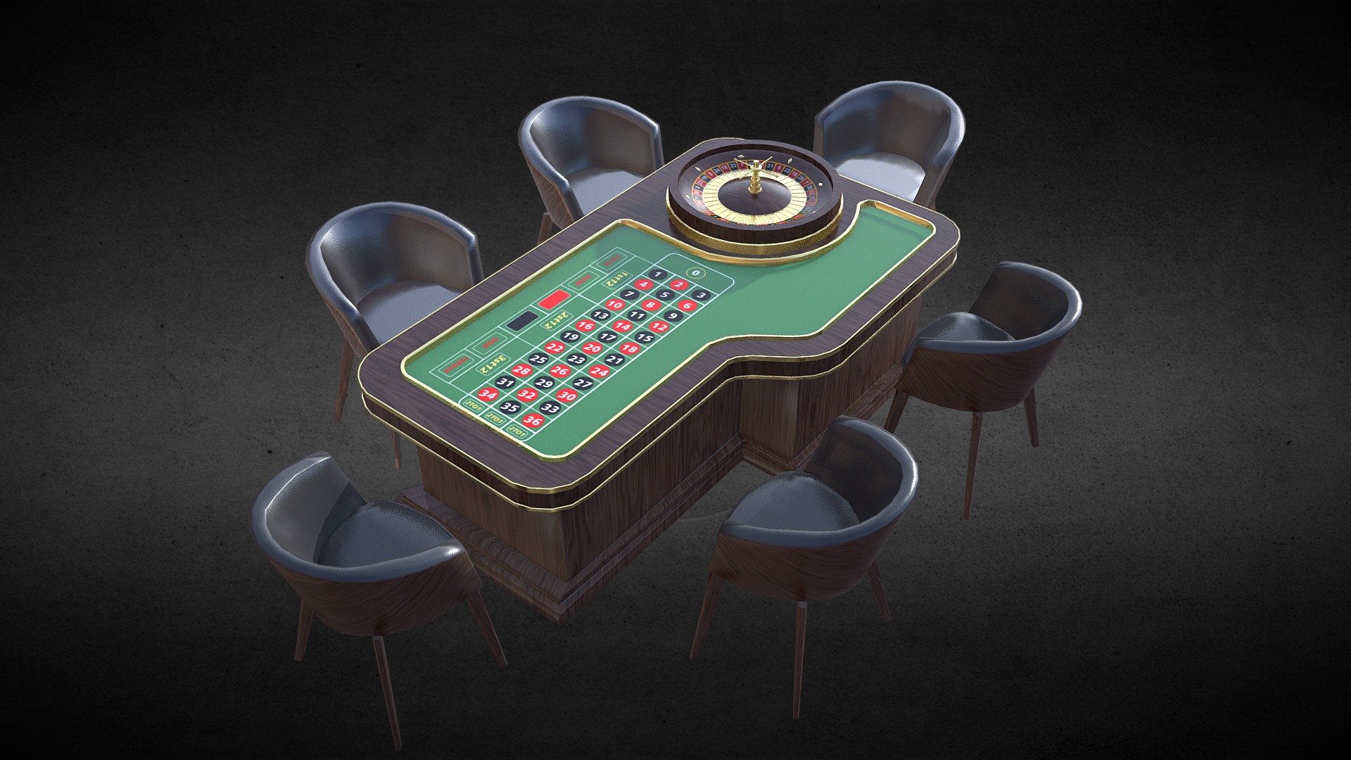 Casino Roulette - Buy Royalty Free 3D model by Ravi Jangid (@ravijangid ...
