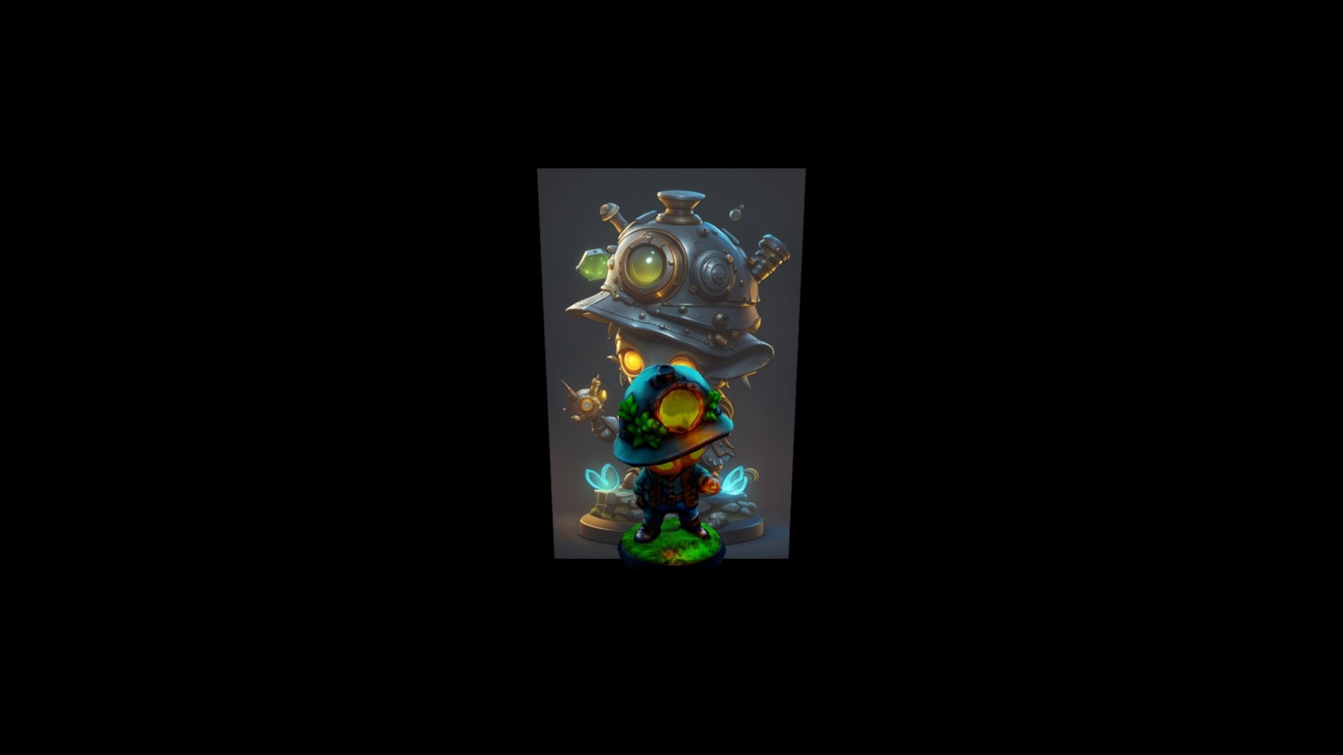 "Steampunk Chibi Character" A small steampunk - Download Free 3D model ...