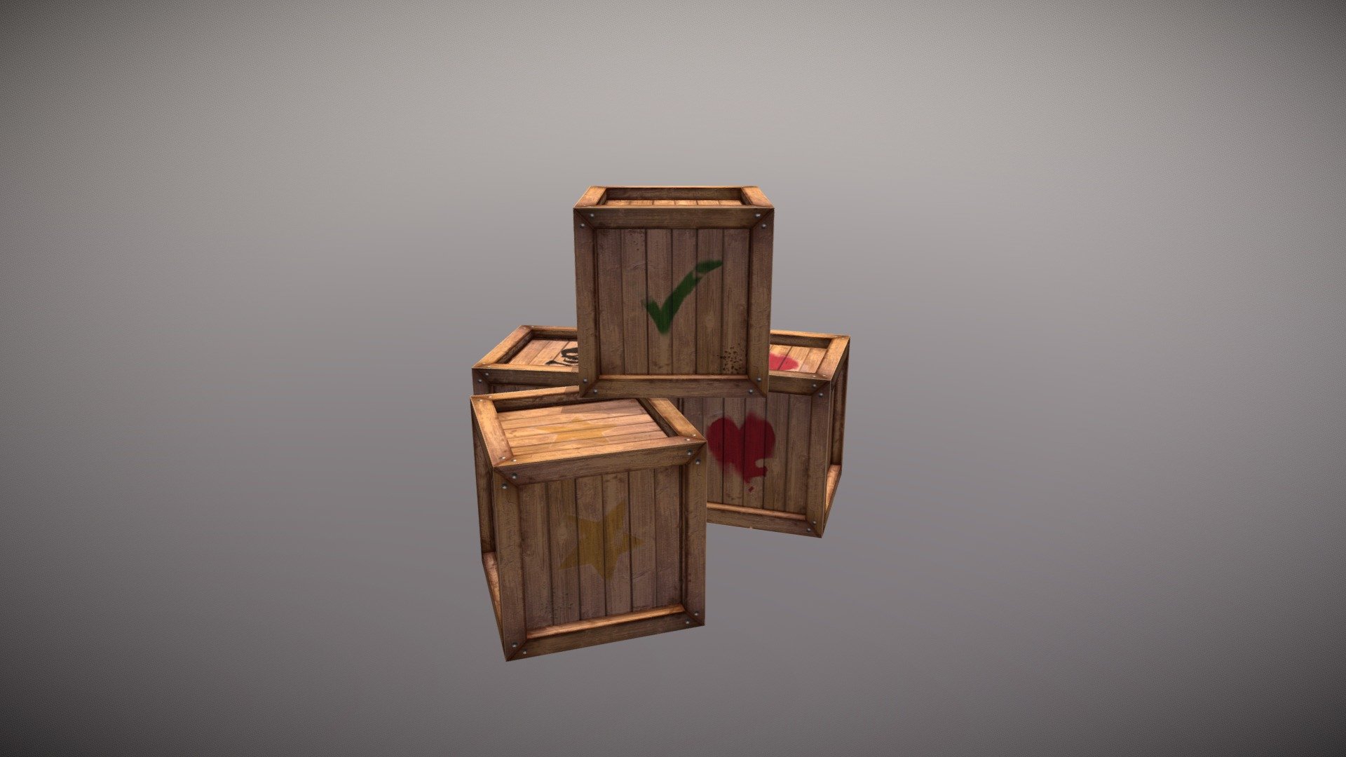 Box crate - 3D model by ArminaBegum [fff4fc2] - Sketchfab