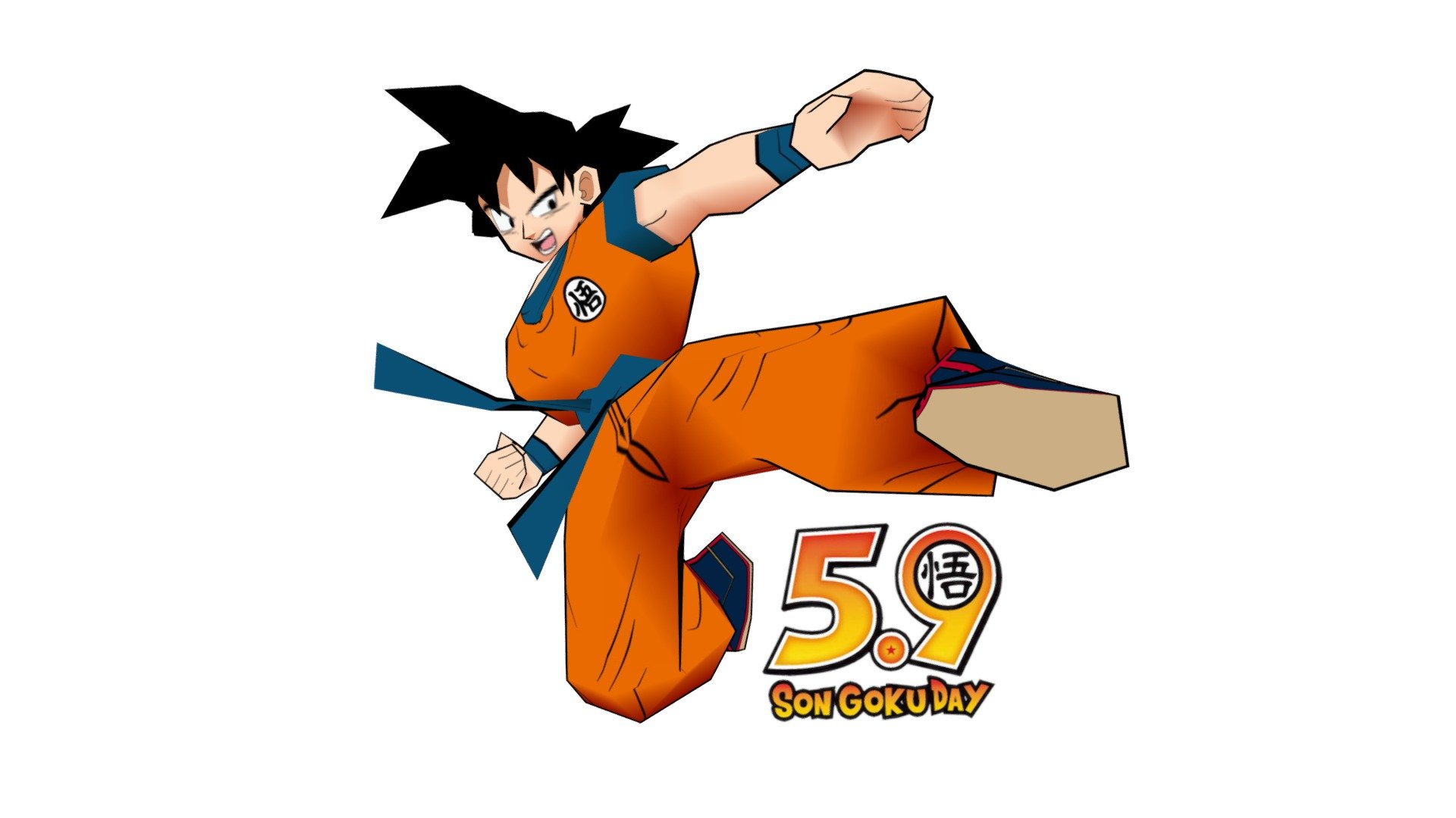 Low Poly Goku - Goku Day 2022 - 3D model by alphs [fff52d6] - Sketchfab