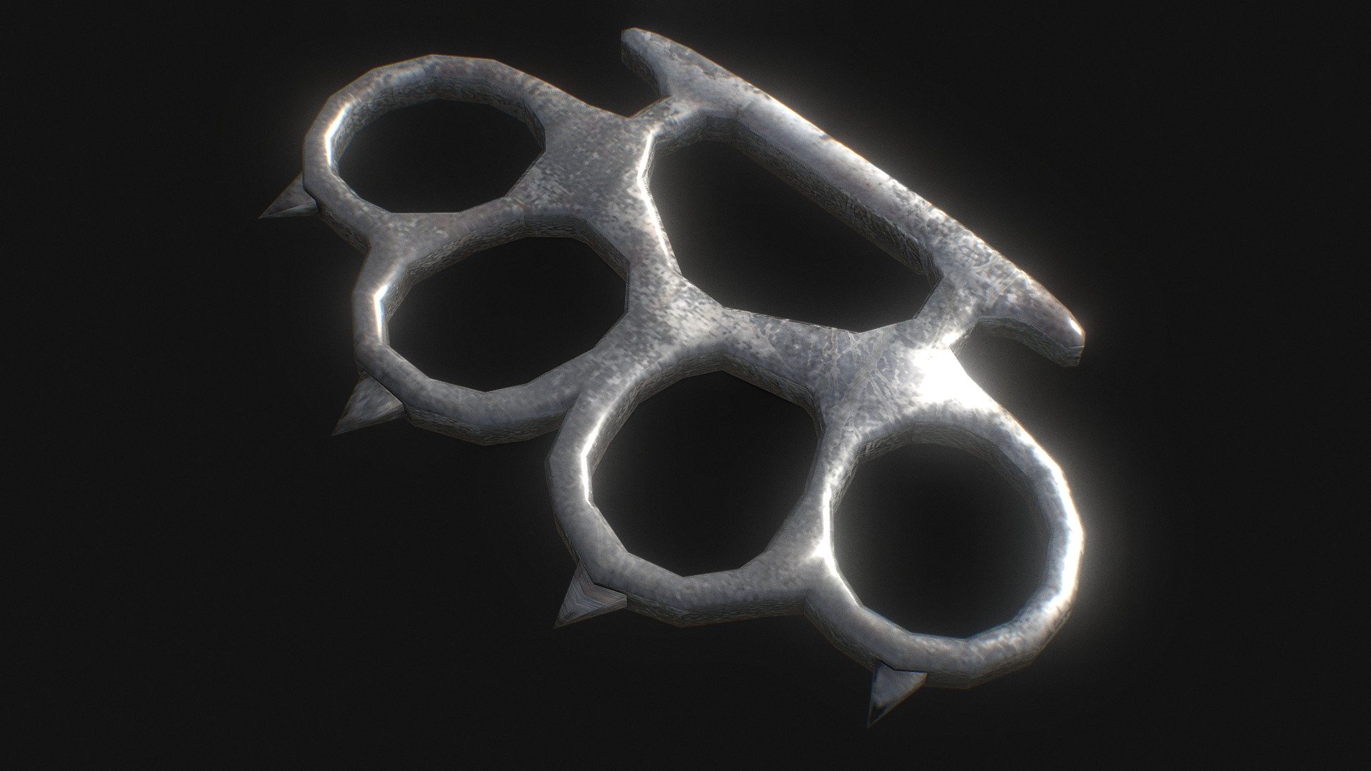 Spiked brass knuckles - Low poly - Download Free 3D model by ...