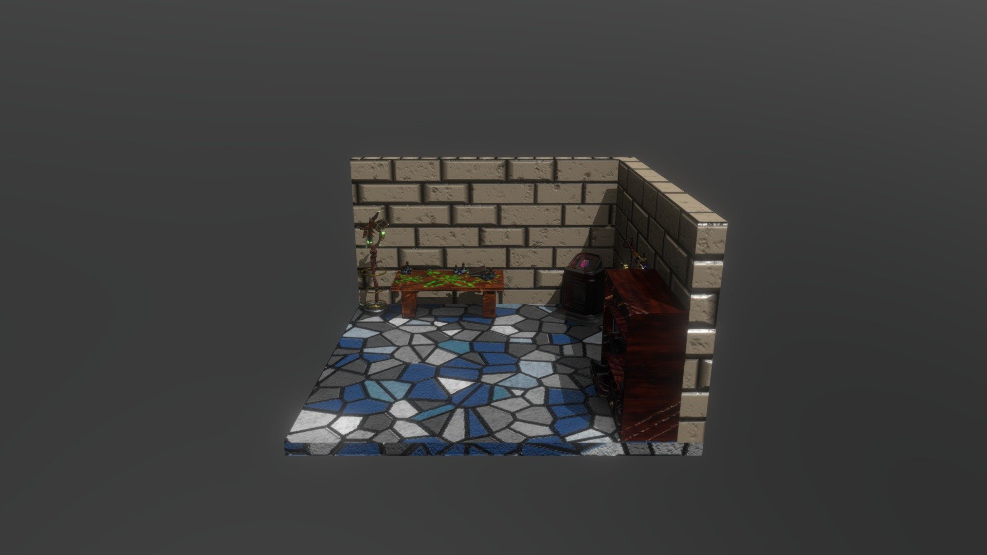 Fantasy Corner Room - 3D model by tawn94 [fffaeab] - Sketchfab