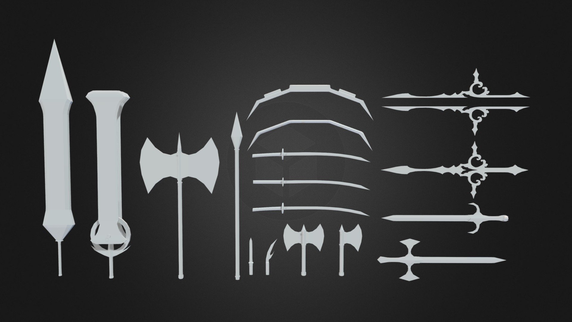 Simple weapon pack - Download Free 3D model by Stigia Studio ...