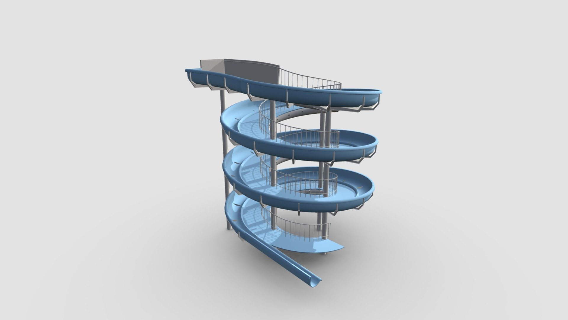 water slide - Buy Royalty Free 3D model by Evermotion [fffcb57 ...