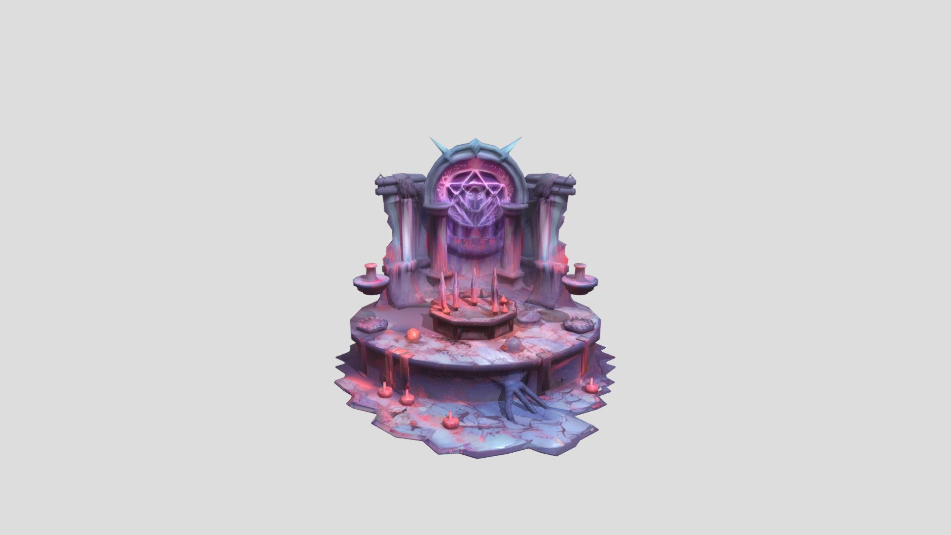 Evil Cultist Altar – 3D Game Prop Sculpt - Download Free 3D model by ...