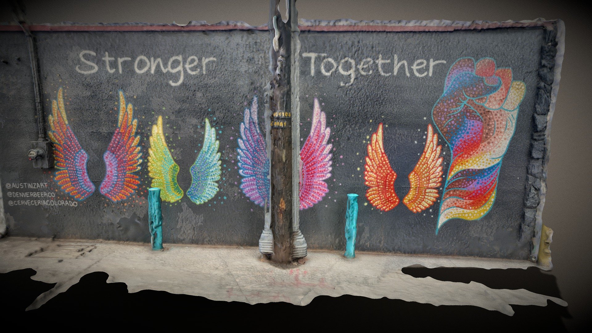 Stronger Together - Wall Mural - 3D model by dronepros [fffe9ad ...