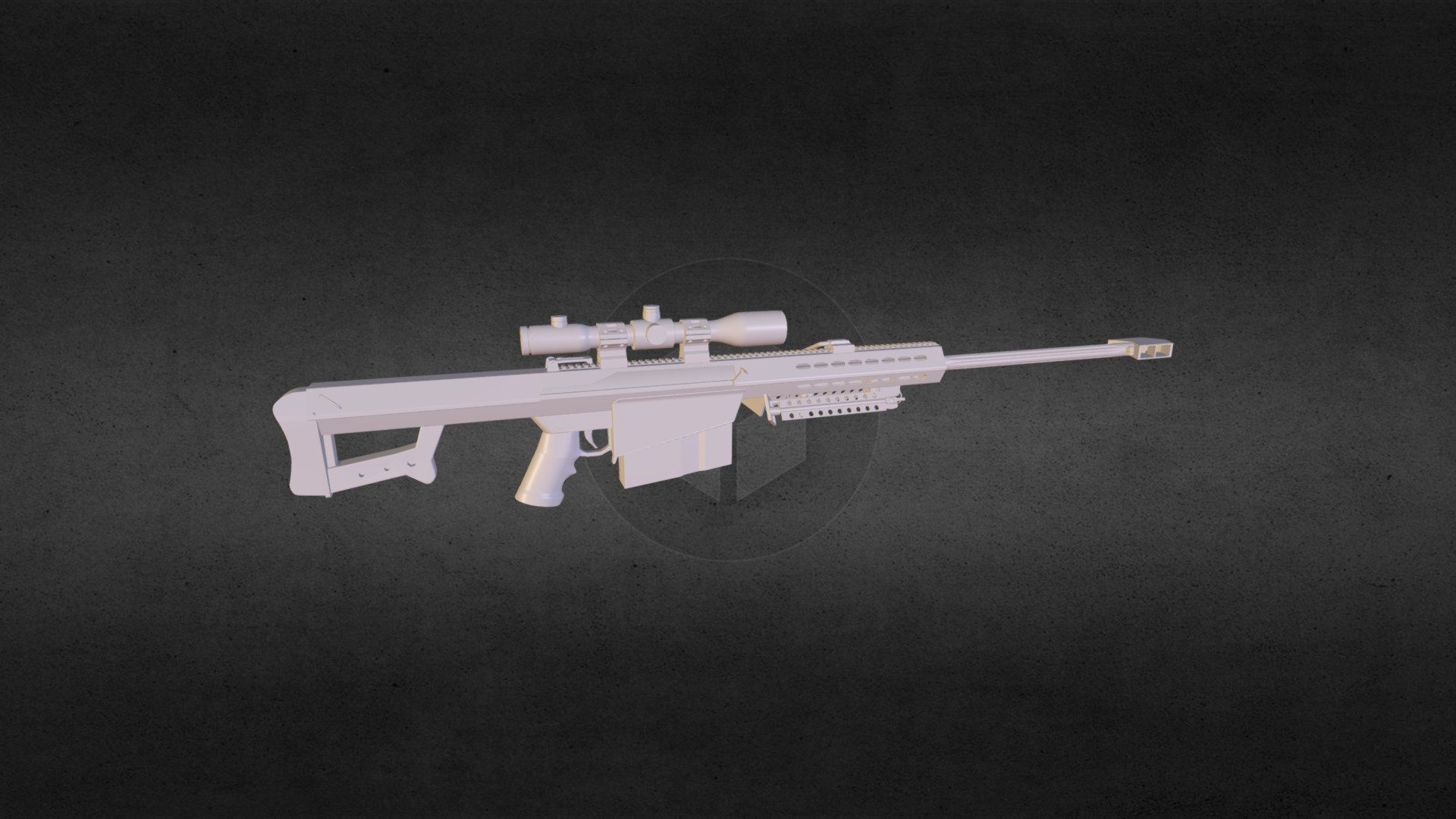 Barrett M82A1 - Download Free 3D model by drjeckledesign [fp3p3Jq ...