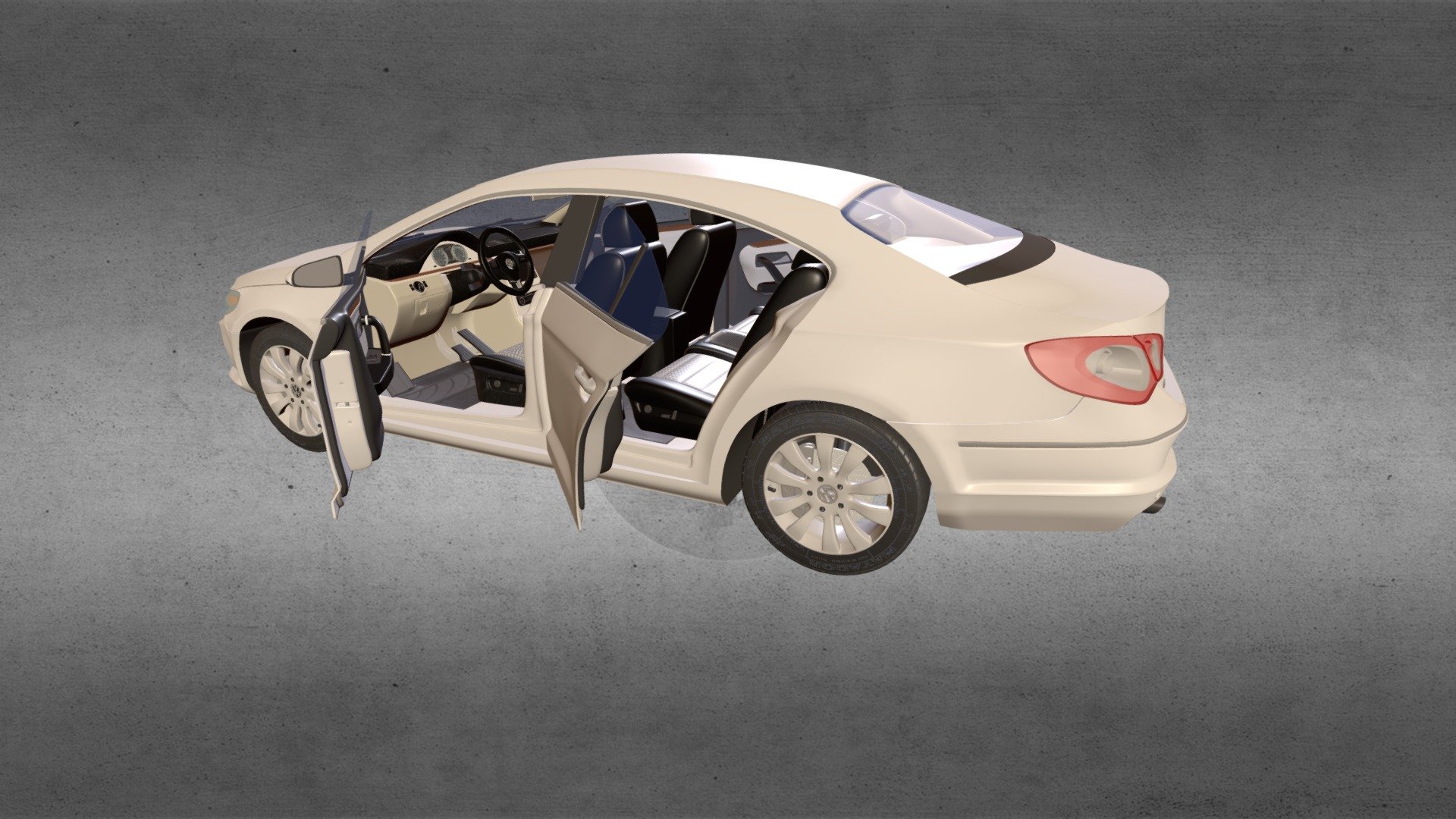 Volkswagen Passat CC - 3D model by Pavel Shabanov (@coolerinc) [froTRNI ...