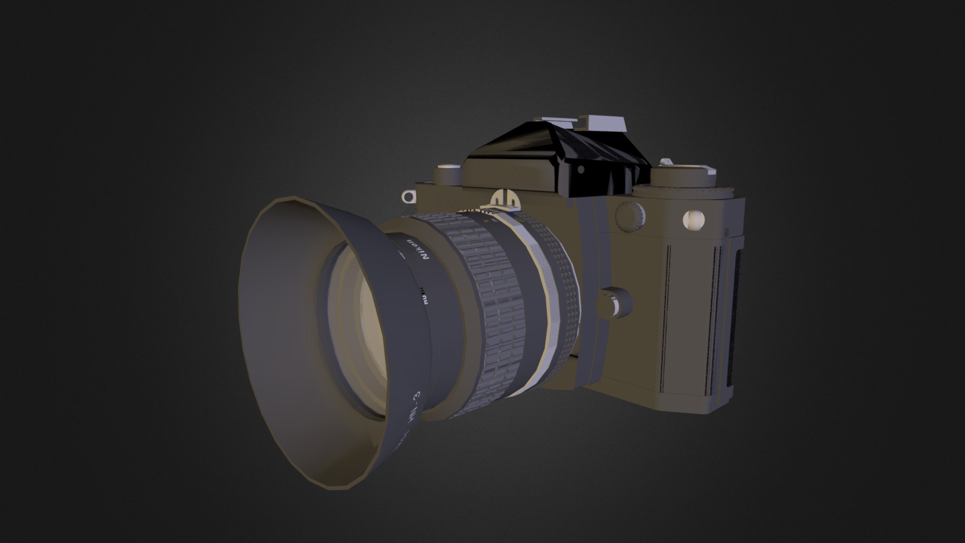 Nikon FE2 - 3D model by Virtual Studio (@virtualstudio) [gZDbEco ...