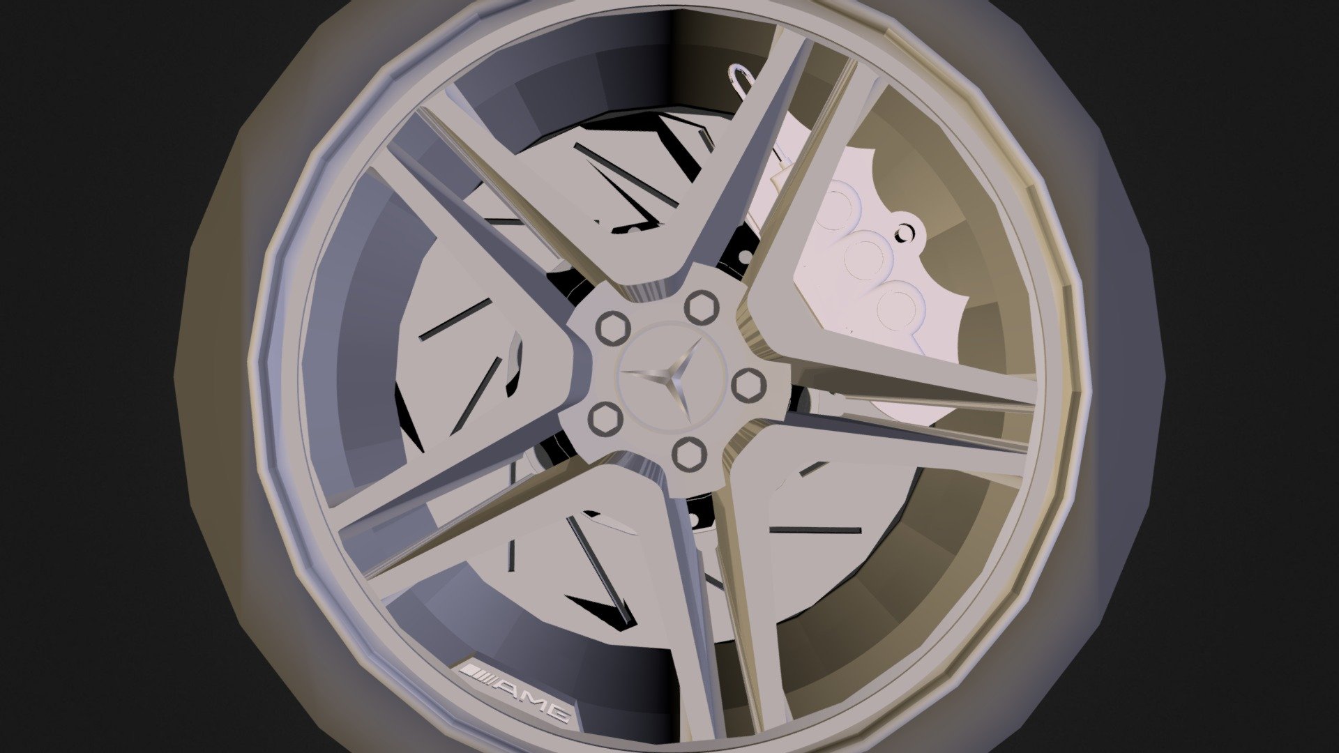 AMG wheel - 3D model by thomhoekstra93 [gZSeFL0] - Sketchfab