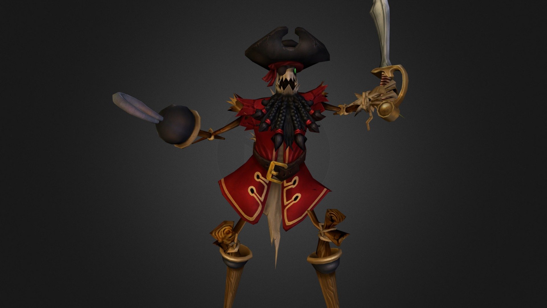 fiddlesticks Pirate - 3D model by ballero.lo [gf86cdi] - Sketchfab