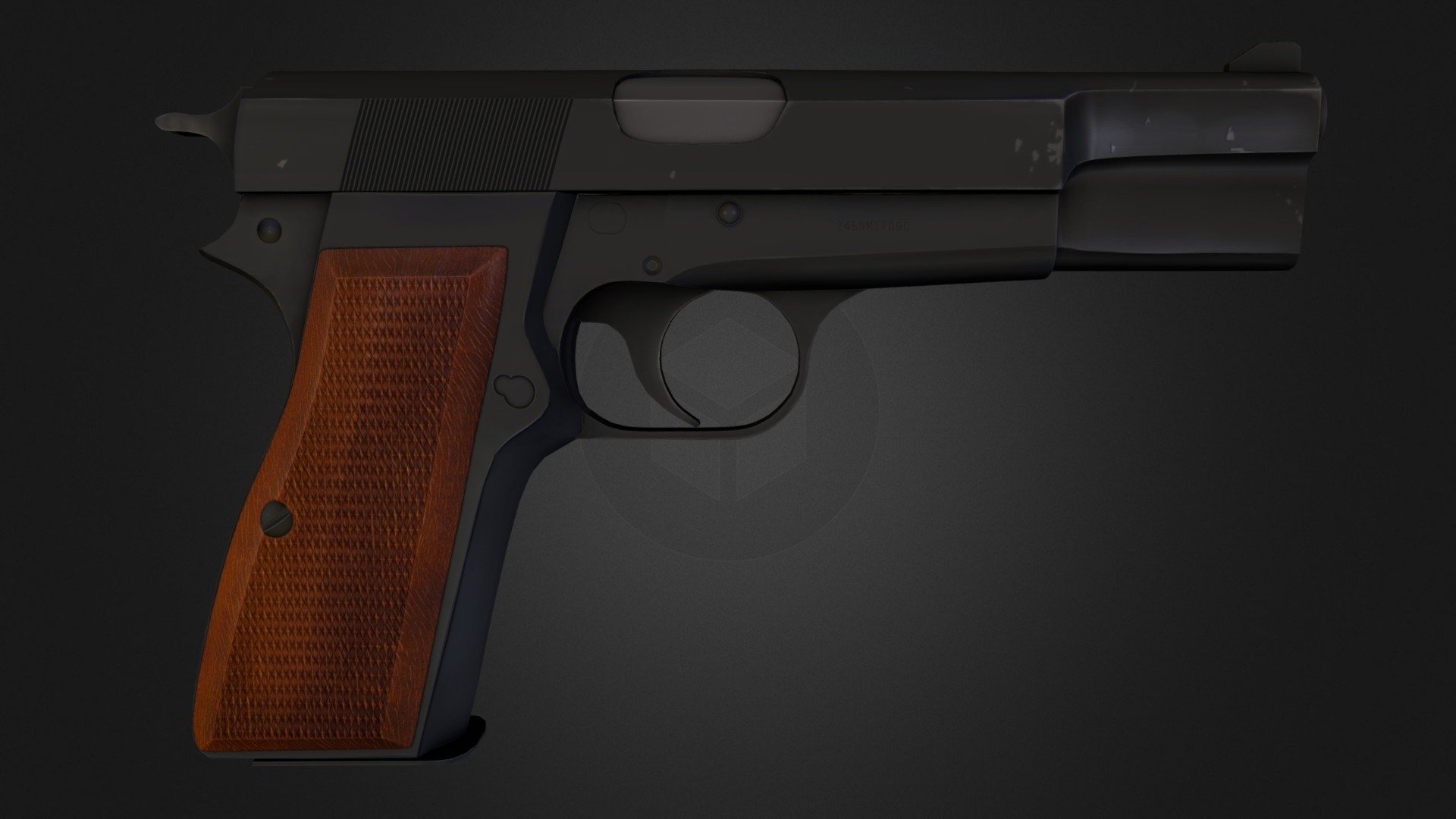 Browning Hi-Power - 3D model by farettig [hD5KOHt] - Sketchfab