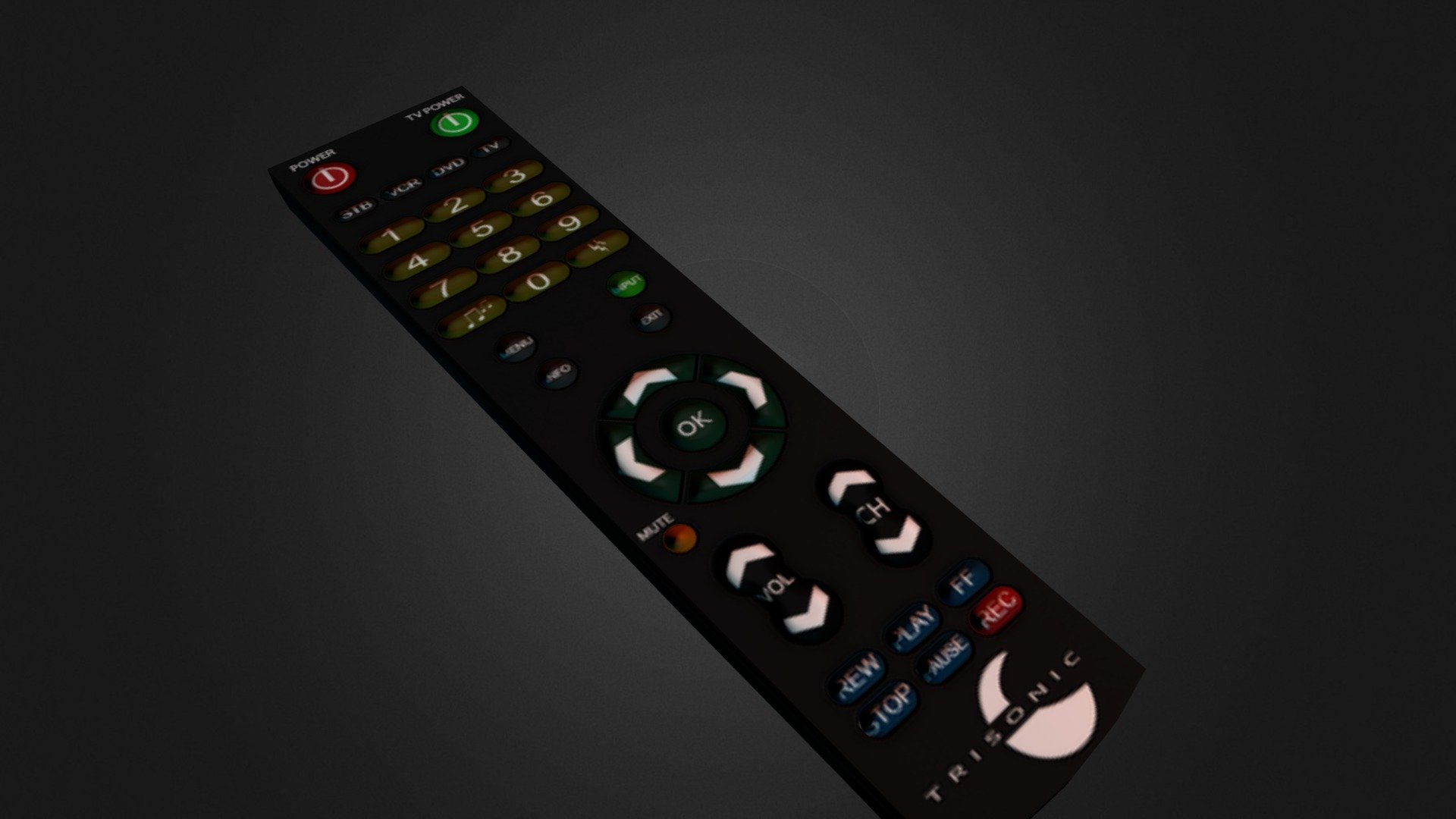 Low Poly Remote - 3D model by AlexanderJuarez [hfPnU7r] - Sketchfab