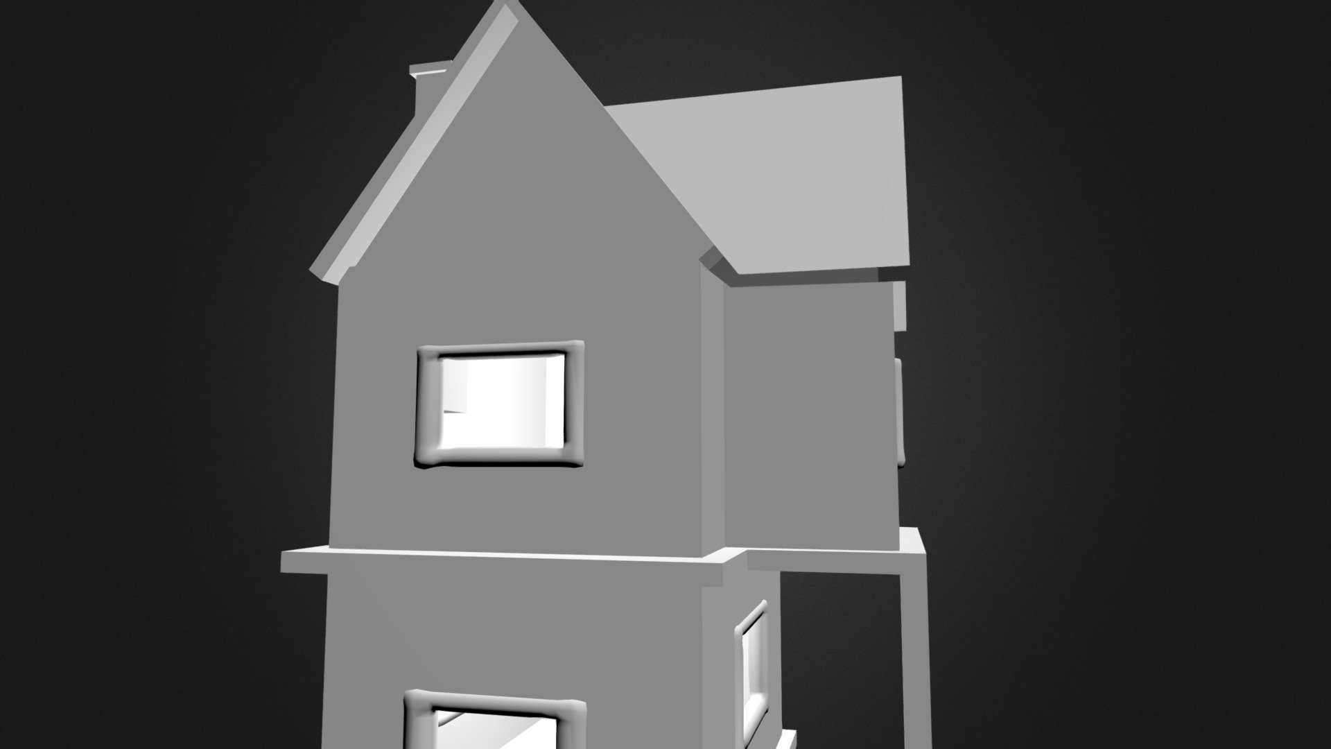 house - without texture - 3D model by Leon1 [himlM2V] - Sketchfab