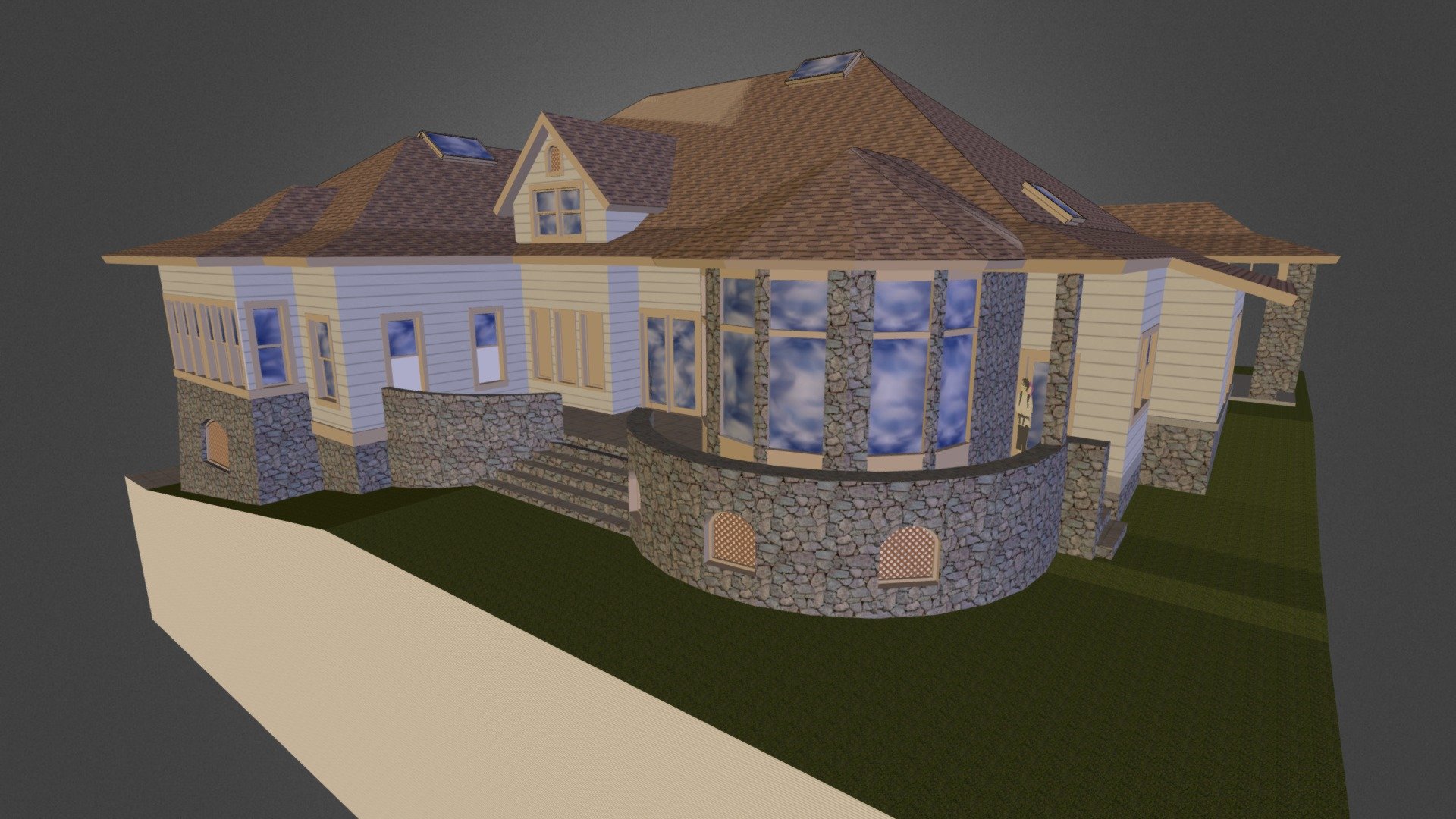 Whittington Residence - 3D model by daveb [hxBhSiO] - Sketchfab