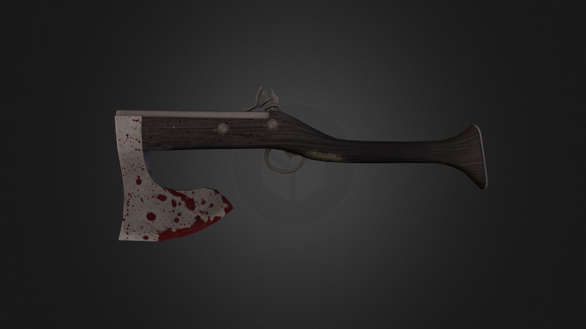 Flint-Lock Axe - 3D model by jdemonaco [iJPRMM7] - Sketchfab