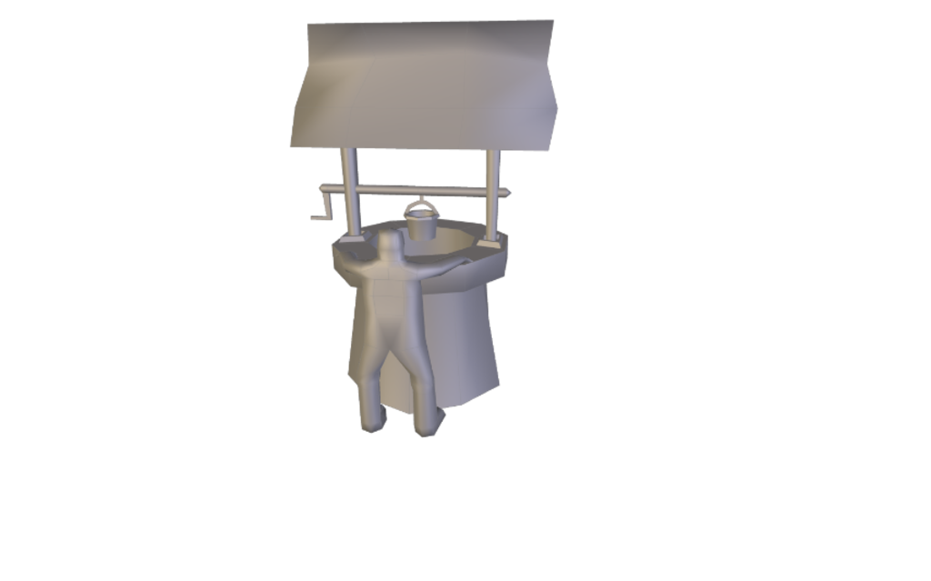 Water Well And Character - 3D model by joris [idw2JyR] - Sketchfab