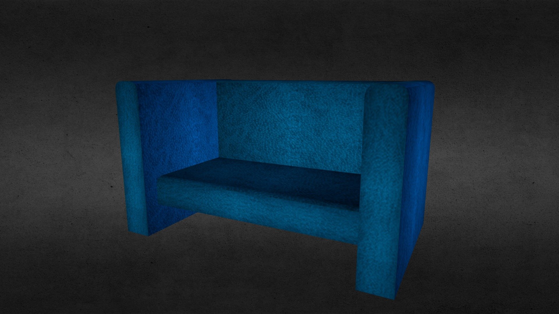 Blue Chair - 3D model by blueWeekend [j4EeJyO] - Sketchfab