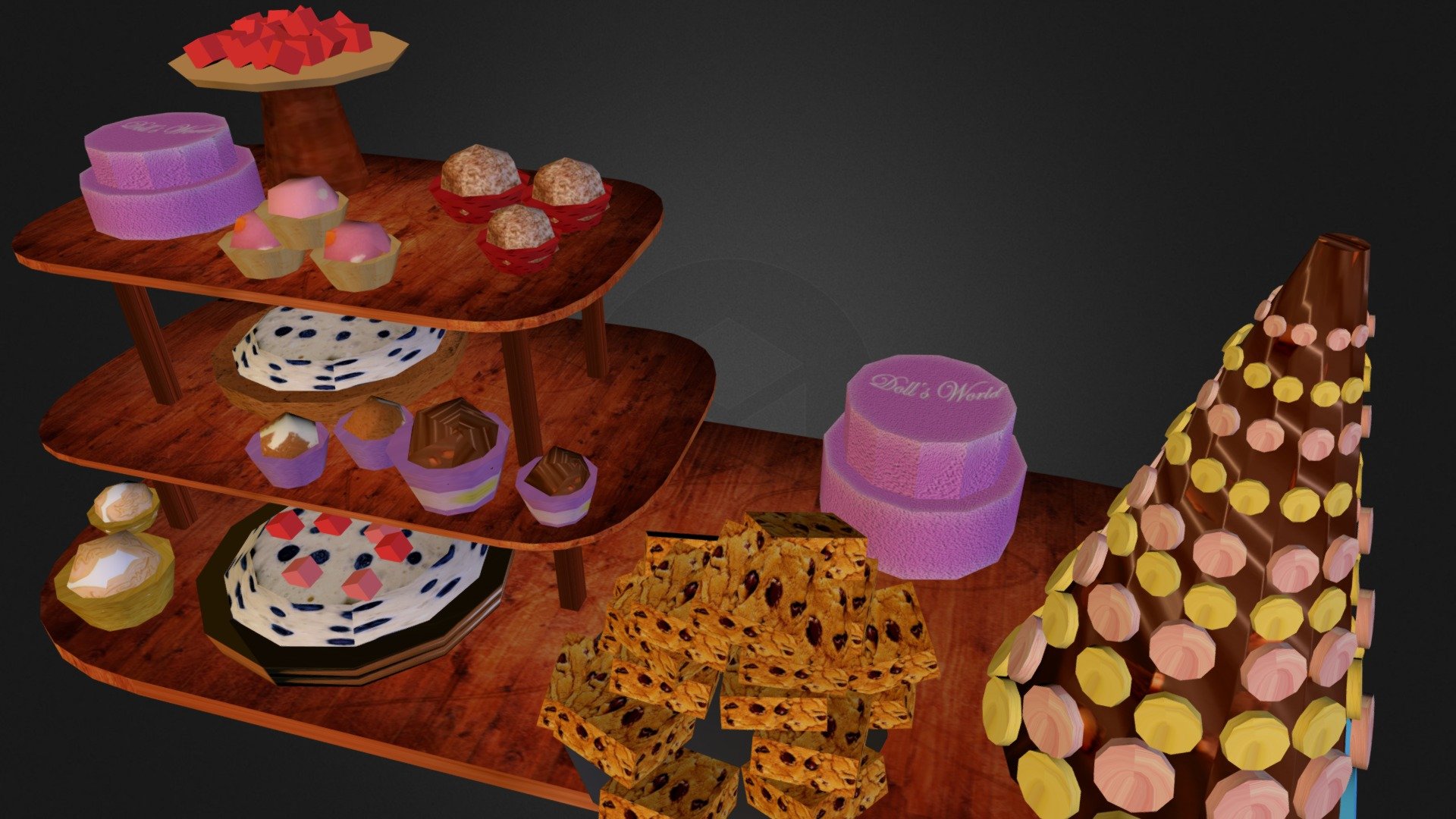 FoodTable1 - 3D model by annamomoko [j4ygeCs] - Sketchfab